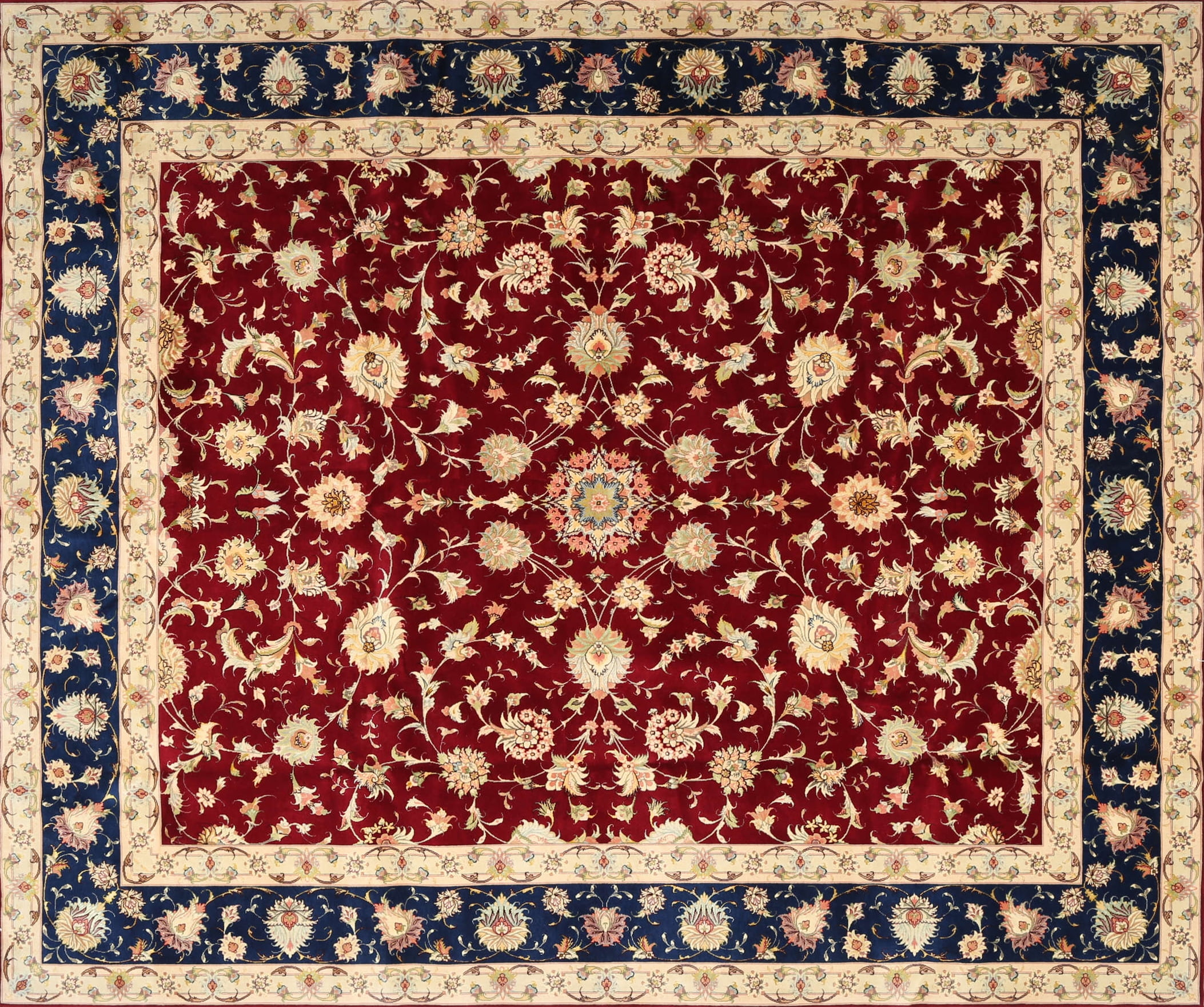 Ahgly Company Indoor Rectangle Traditional Saffron Red Persian Area ...