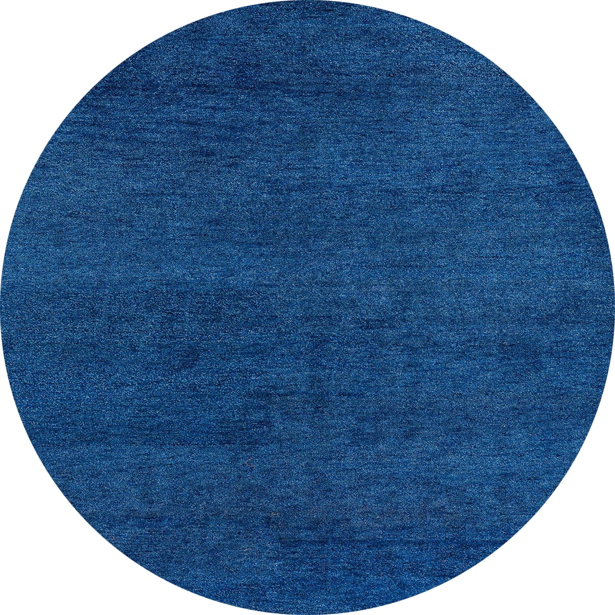 Ahgly Company Indoor Round Abstract Blue Abstract Area Rugs, 8' Round ...
