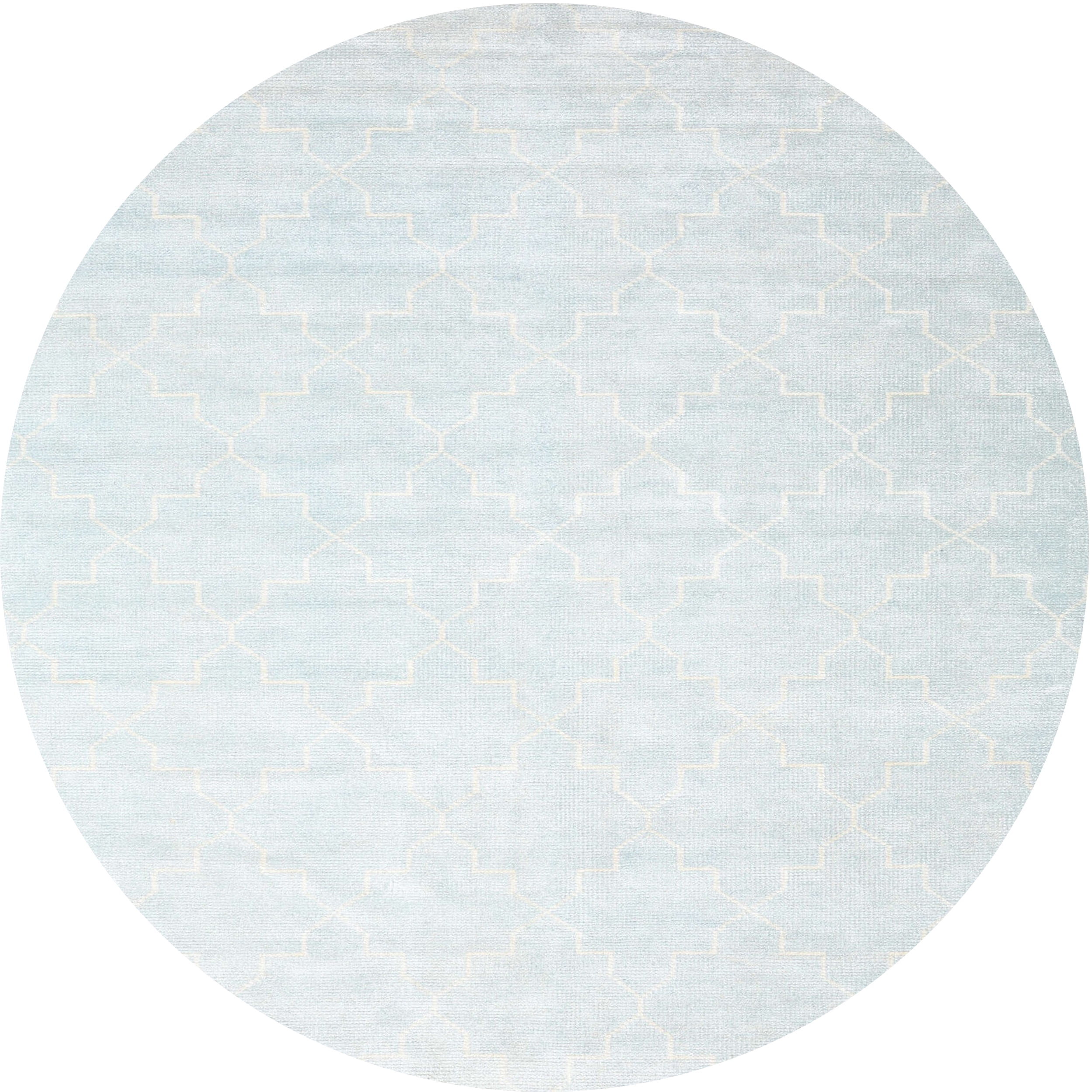 Ahgly Company Indoor Round Contemporary Water Blue Abstract Area Rugs ...