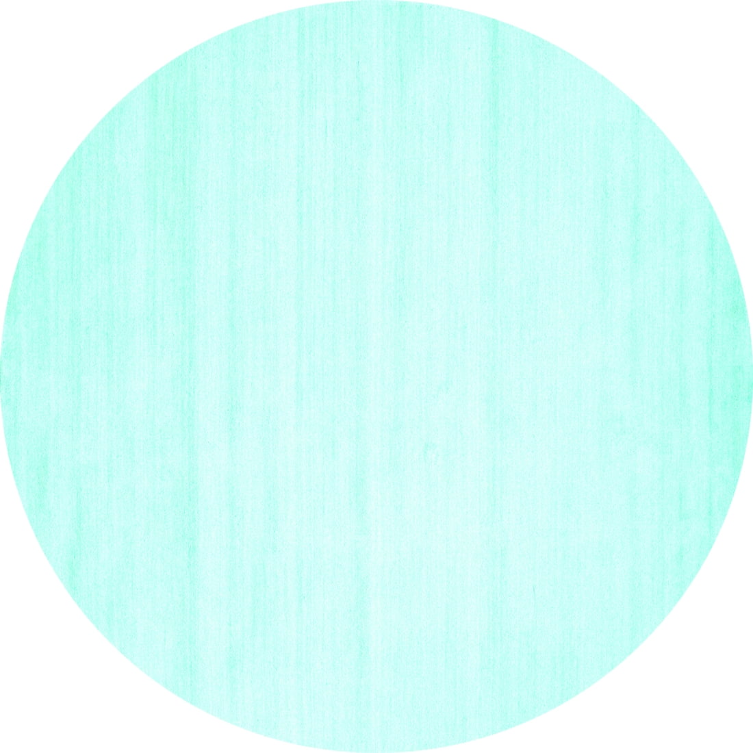 Ahgly Company Indoor Round Solid Turquoise Blue Modern Area Rugs, 8 ...