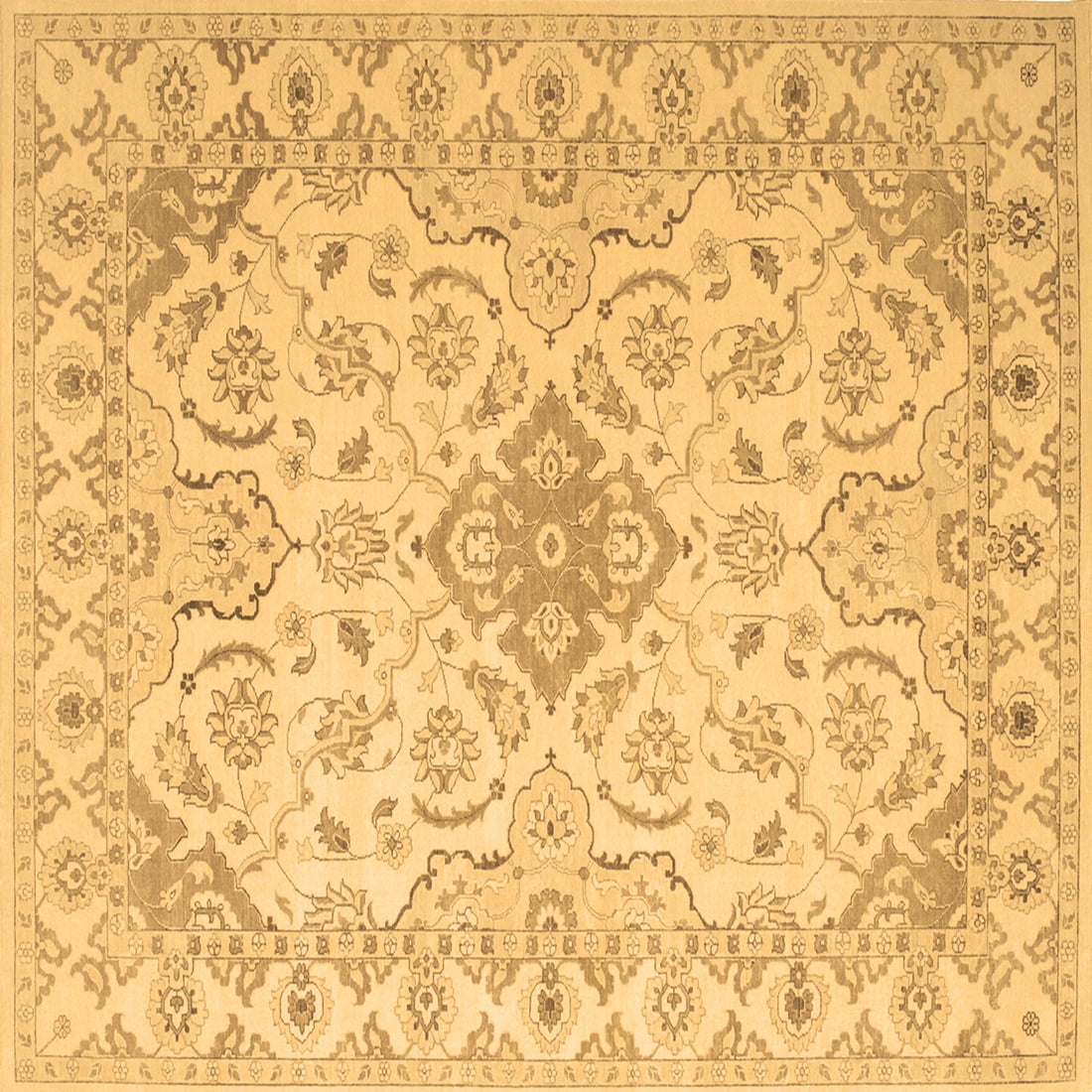 Ahgly Company Indoor Square Abstract Brown Contemporary Area Rugs, 5 ...