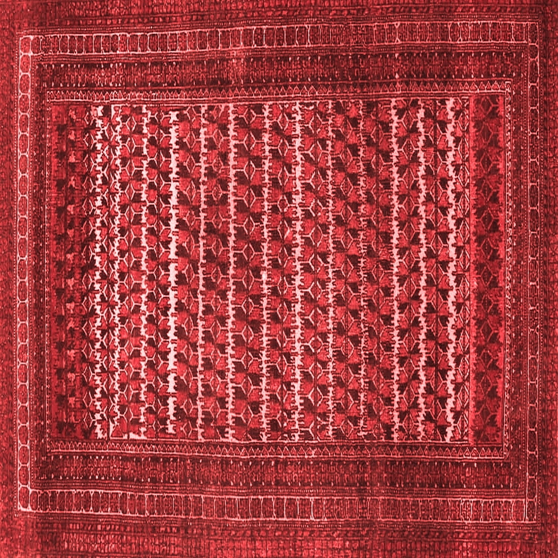 Ahgly Company Indoor Square Persian Red Traditional Area Rugs, 6 ...