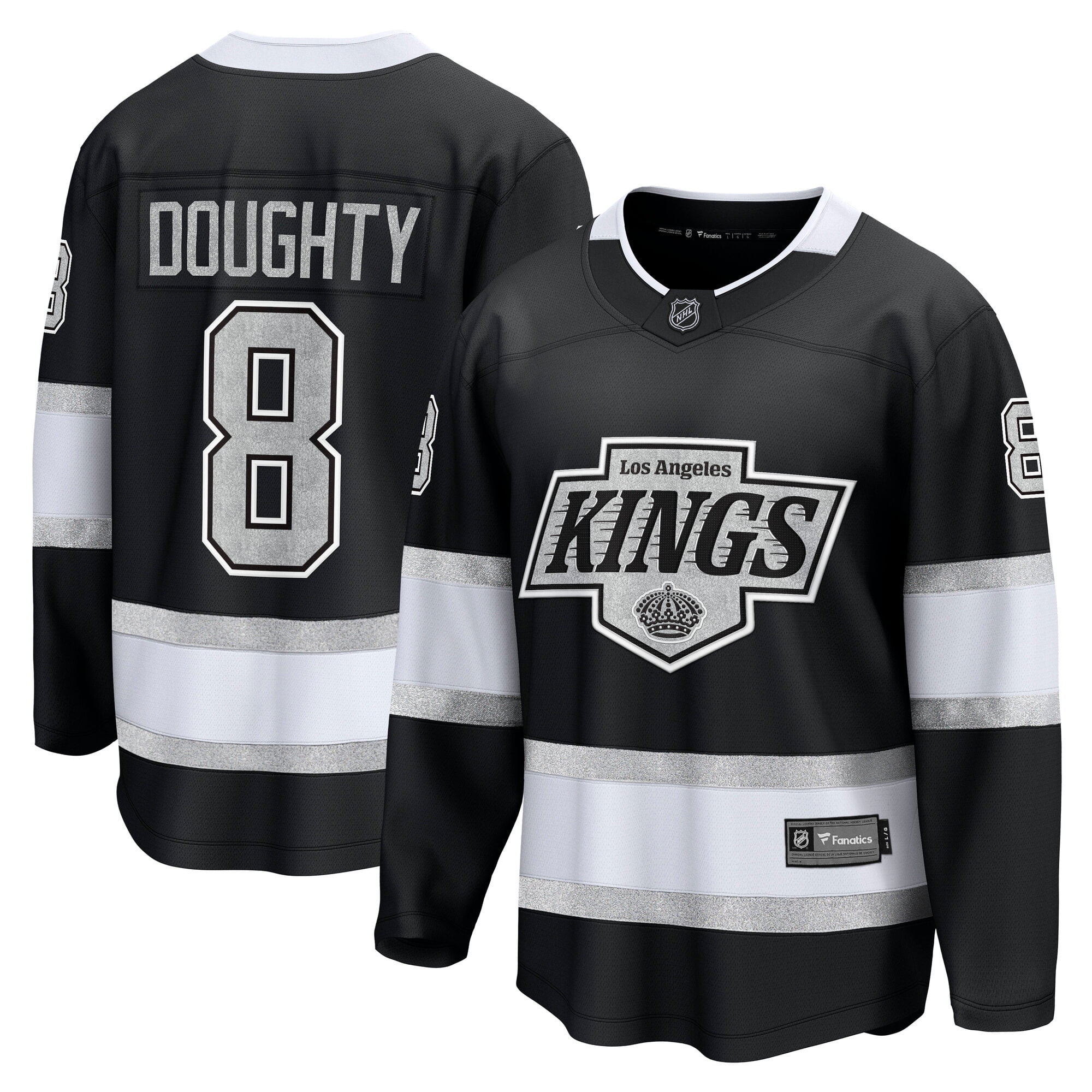 Men's Fanatics Drew Doughty Black Los Angeles Kings Home Premier ...