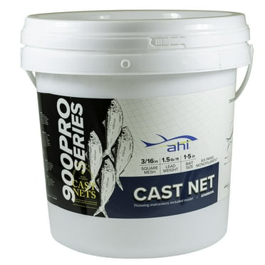 NEWEEN Cast Net 3/8" Mesh Hand Cast Fishing Net Saltwater Bait Casting ...