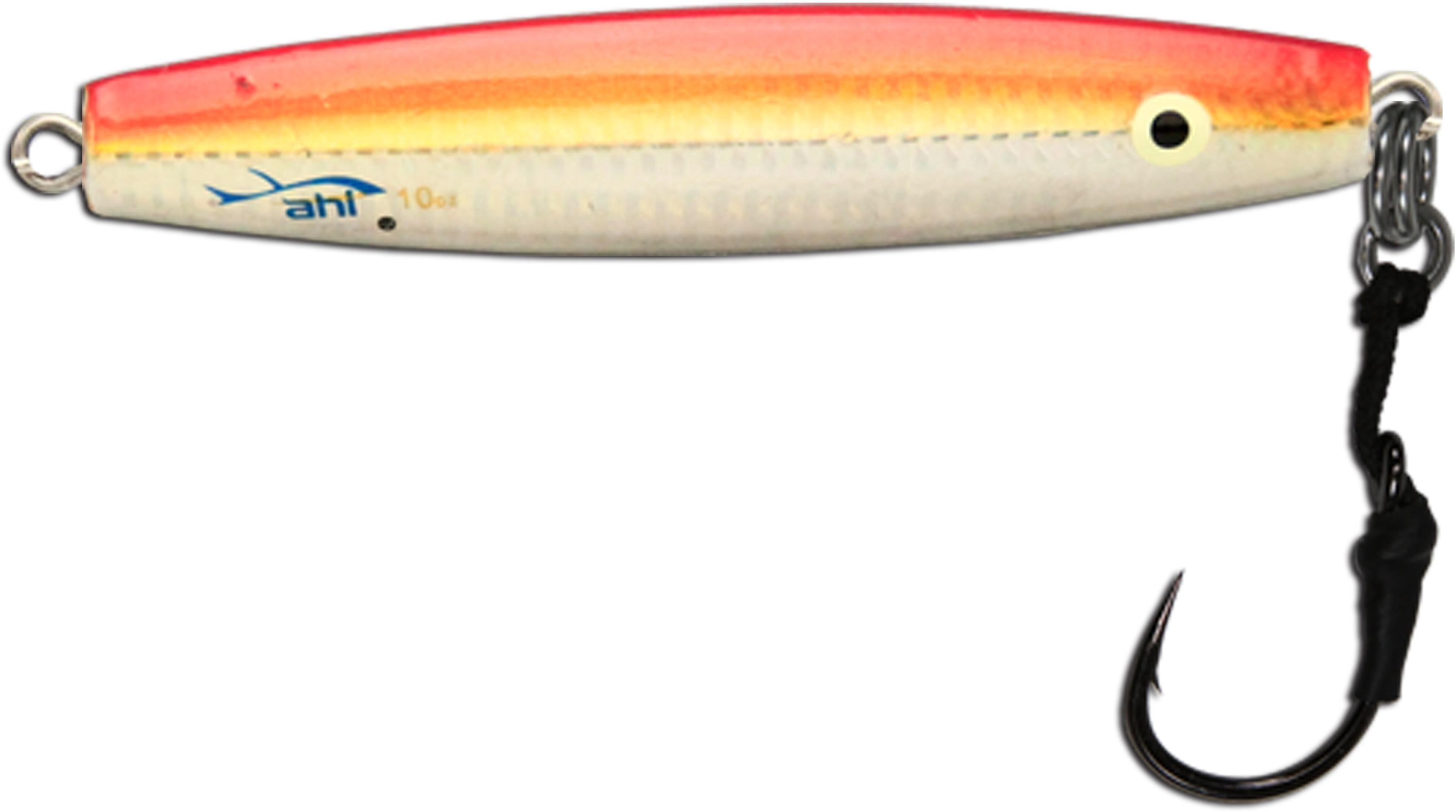 Ahi Assault Diamond Jigs 10 Oz Baby Red w/Assist Hook 3X Mustad Hook DJA-10-OR - Walmart.com