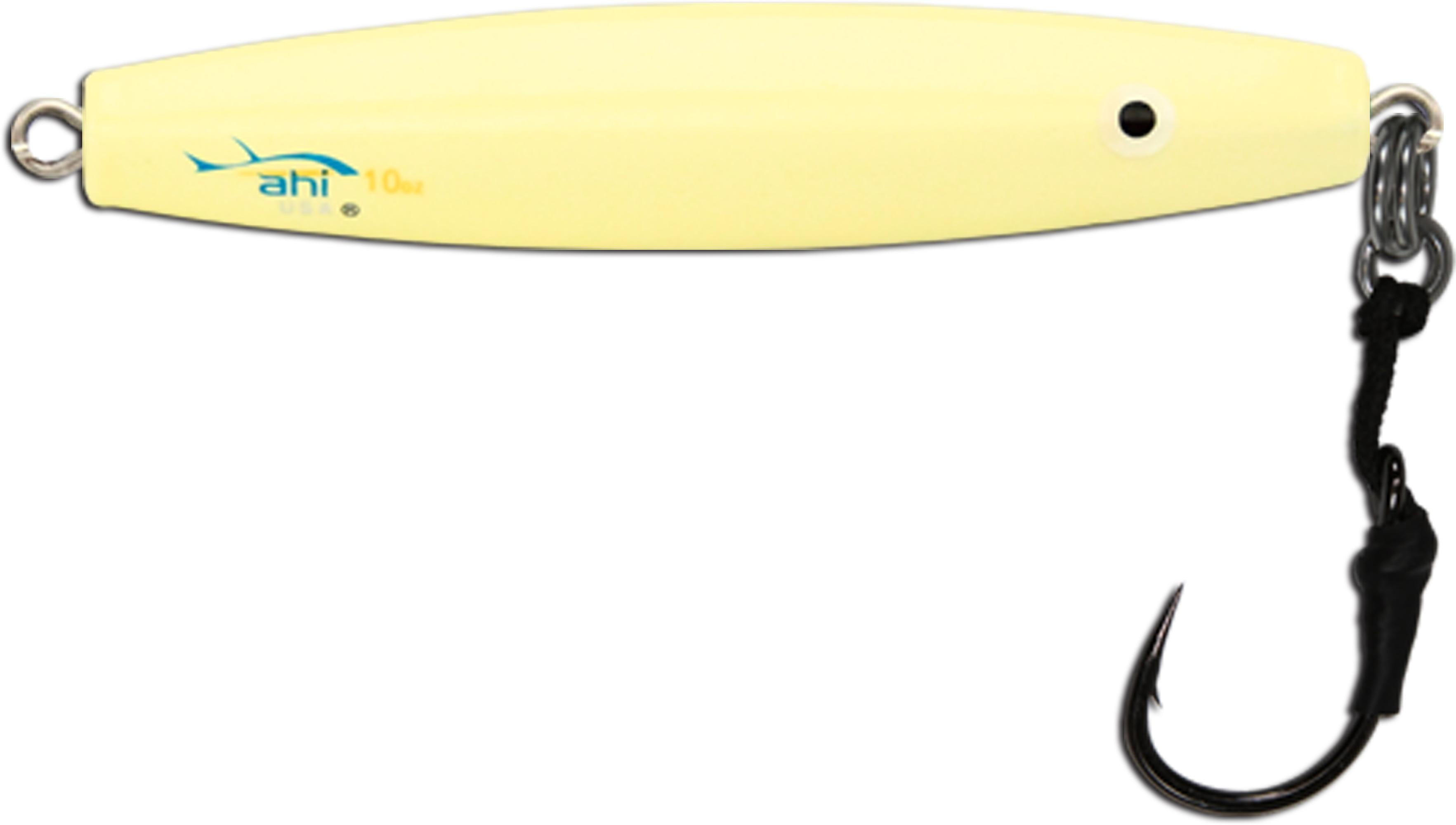 Ahi DJA-10-GL Assault Diamond Jigs - 10 oz Glow With Assist Hook 300 lb - Walmart.com