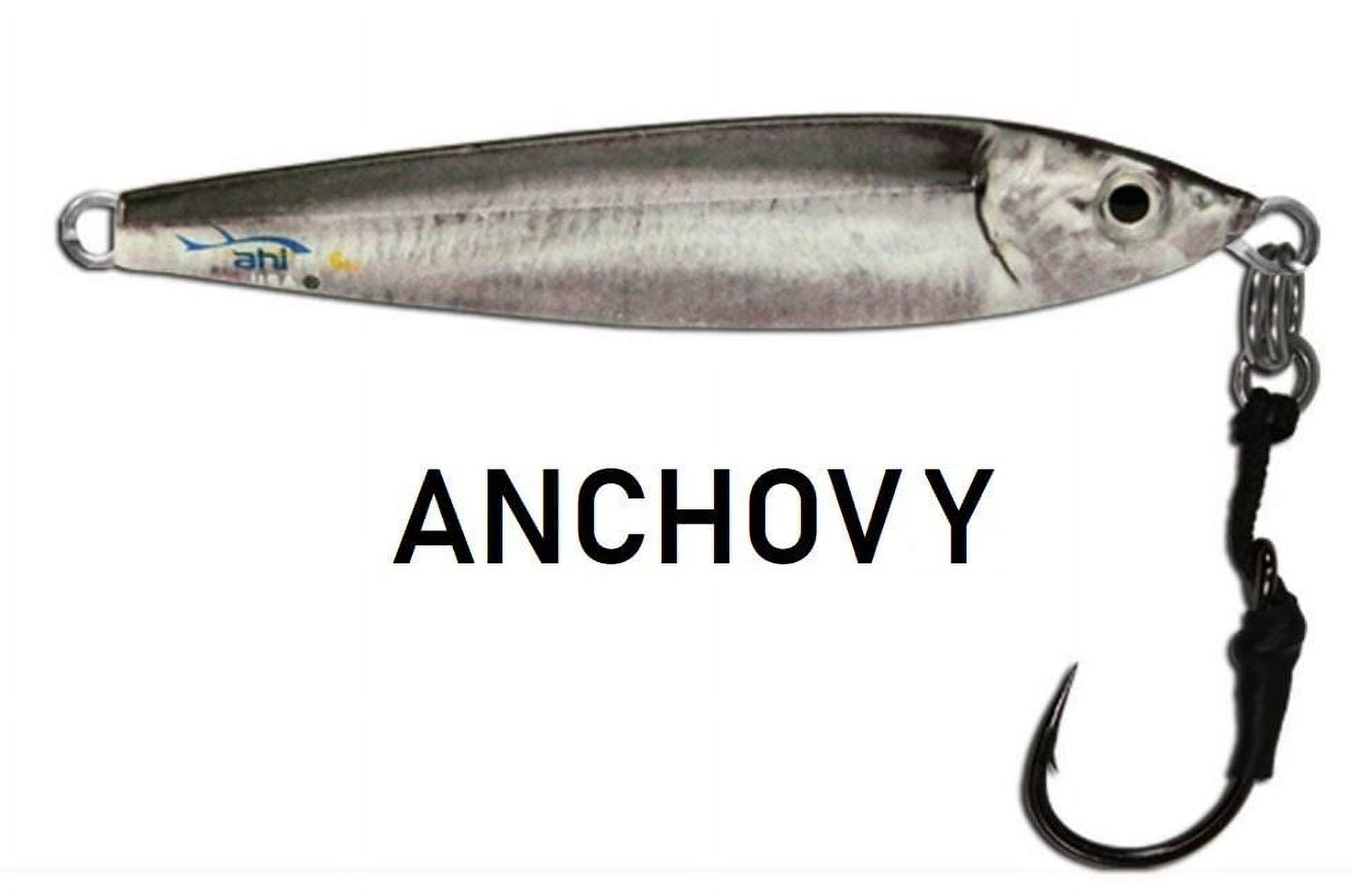 Ahi LDJA-6-AC Live Deception Jigs - 6 oz Anchovy With Assist Hook 300 ...