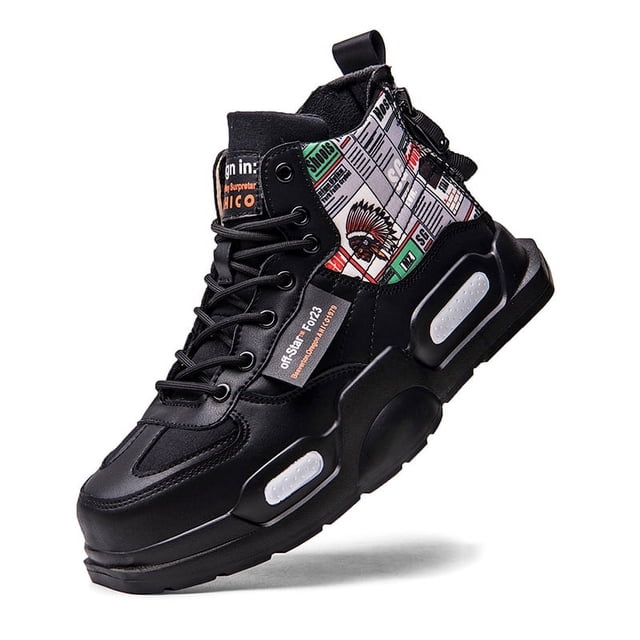 Ahico Mens Fashion Sneakers High Top Walking Shoes Sport Athletic ...