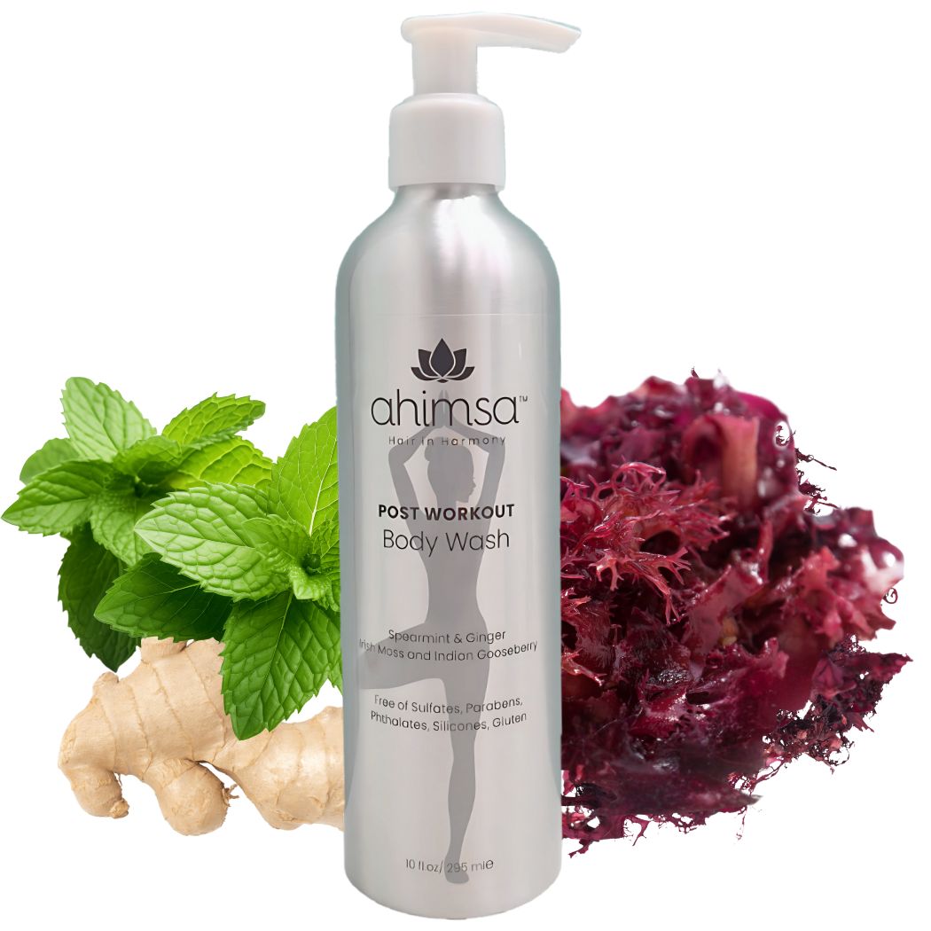 Ahimsa Gentle Body Wash, Spearmint & Ginger, Vegan, Natural Ingredients ...