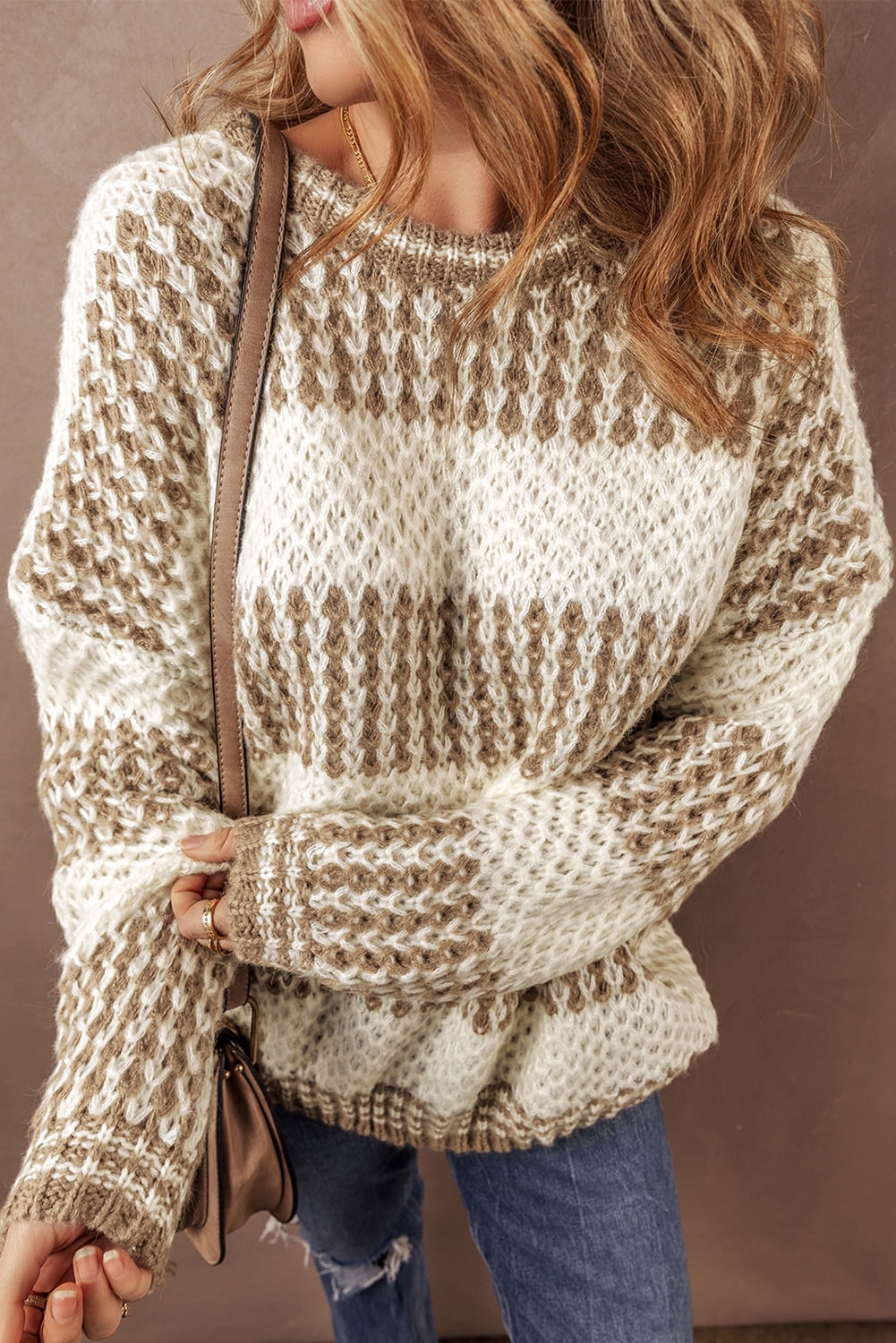 Ahlaray Boho Chic Sweater - Drop Shoulder, Cozy & Stylish - Walmart.com