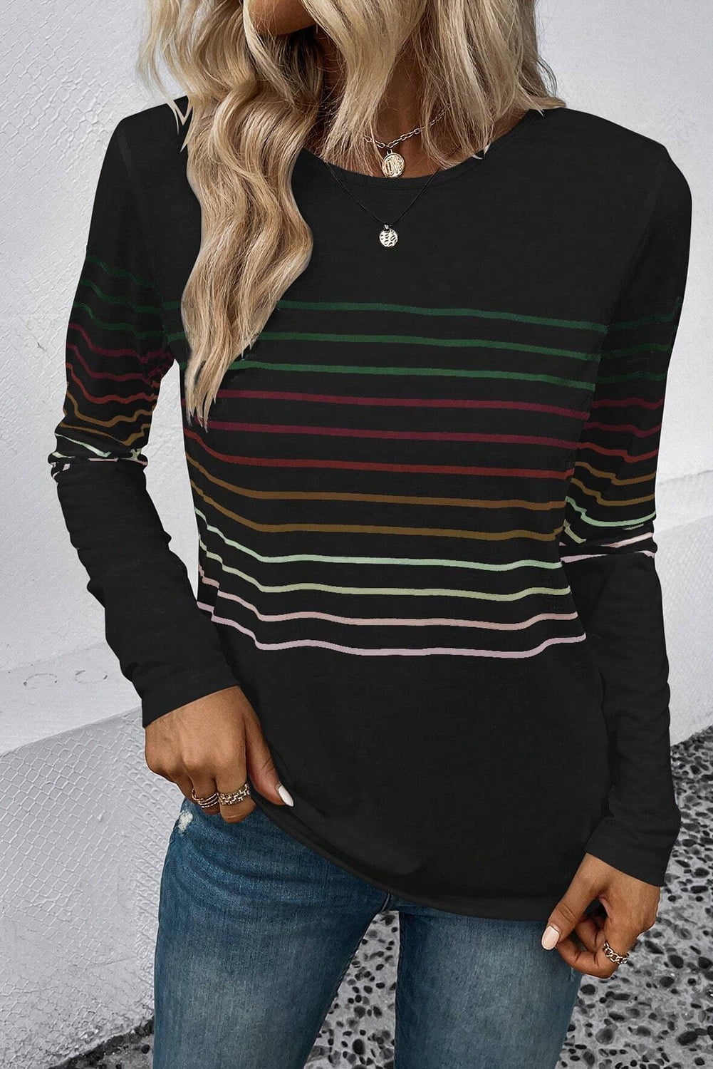 Ahlaray Essential Striped Tee - Chic, Soft, Daily Fashion Staple ...