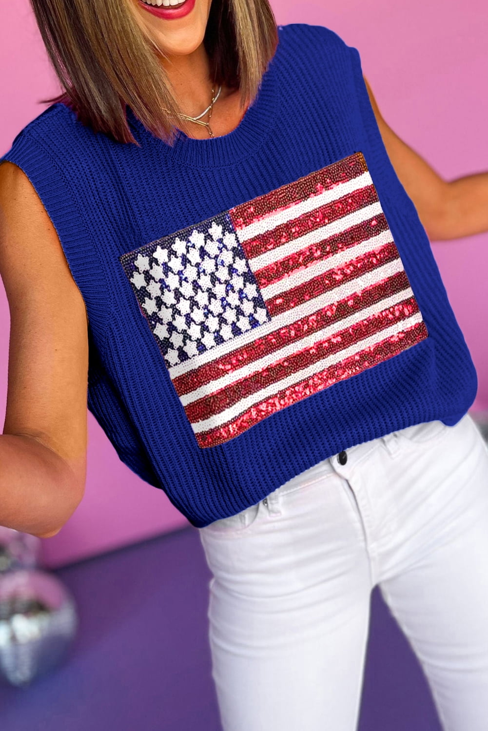 Ahlaray Flag-Emblazoned Vest: patriotic style, US pride, versatile fit ...