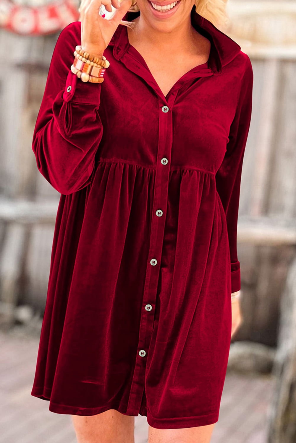 Ahlaray Velvet Ruffle Dress - Timeless Chic for Every Occasion ...