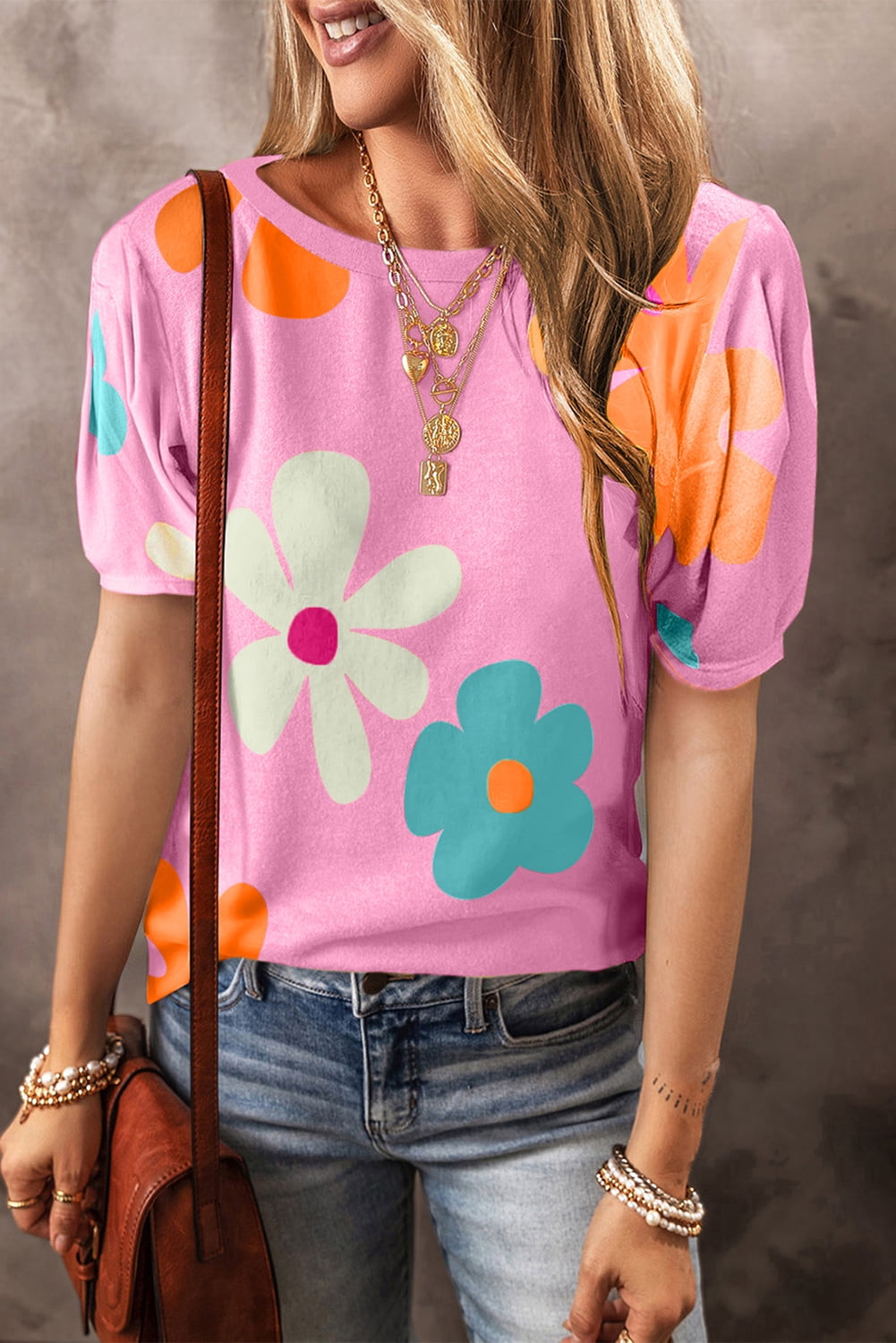 Ahlaray Vibrant Bubble Tee - Summer Chic Elegance! - Walmart.com