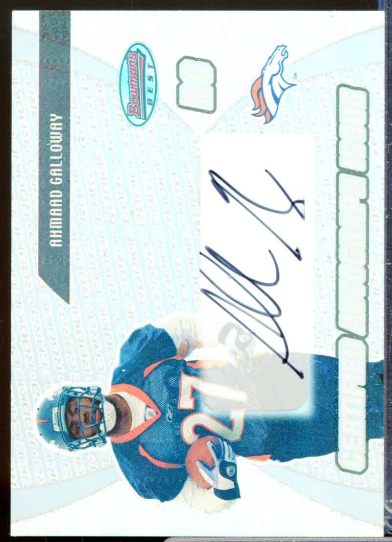 Ahmaad Galloway RC Card 2003 Bowman's Best Rookie Autograph #125 ...
