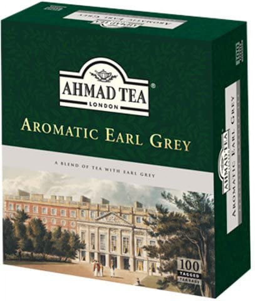Ahmad Aromatic Earl Grey Tea 100 Tagged Tea Bags (1005) (Pack Of 24 ...
