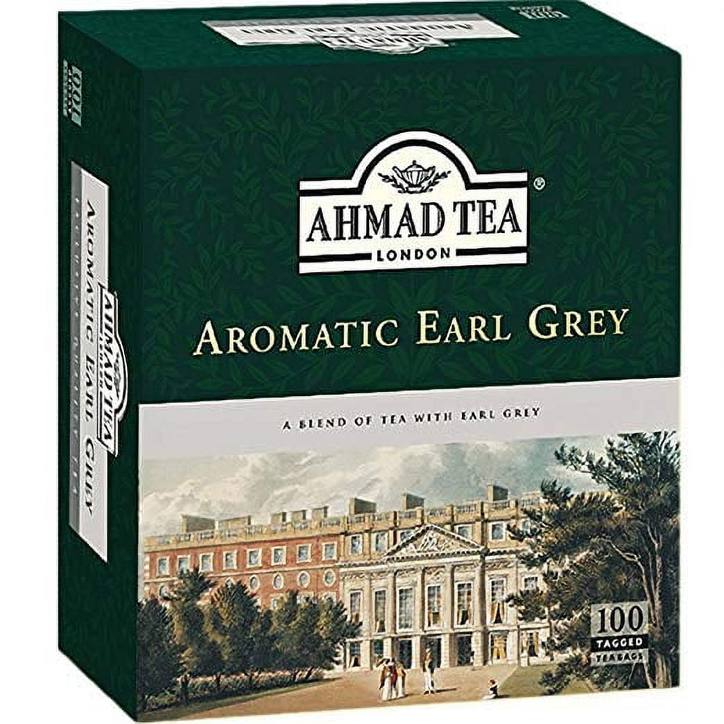 Ahmad Tea - Bergamot Aromatic Earl Grey, Rich Taste, 100 Tagged Tea ...