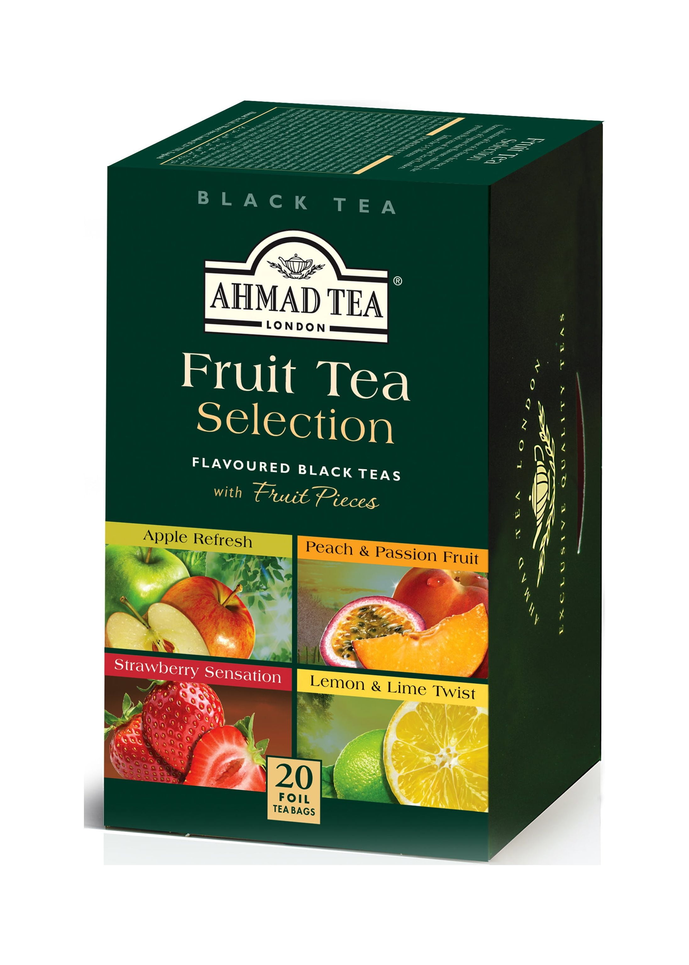Ahmad Tea Fruit Tea Selection Variety Pack Black Tea Bags, 120 Ct (6 ...