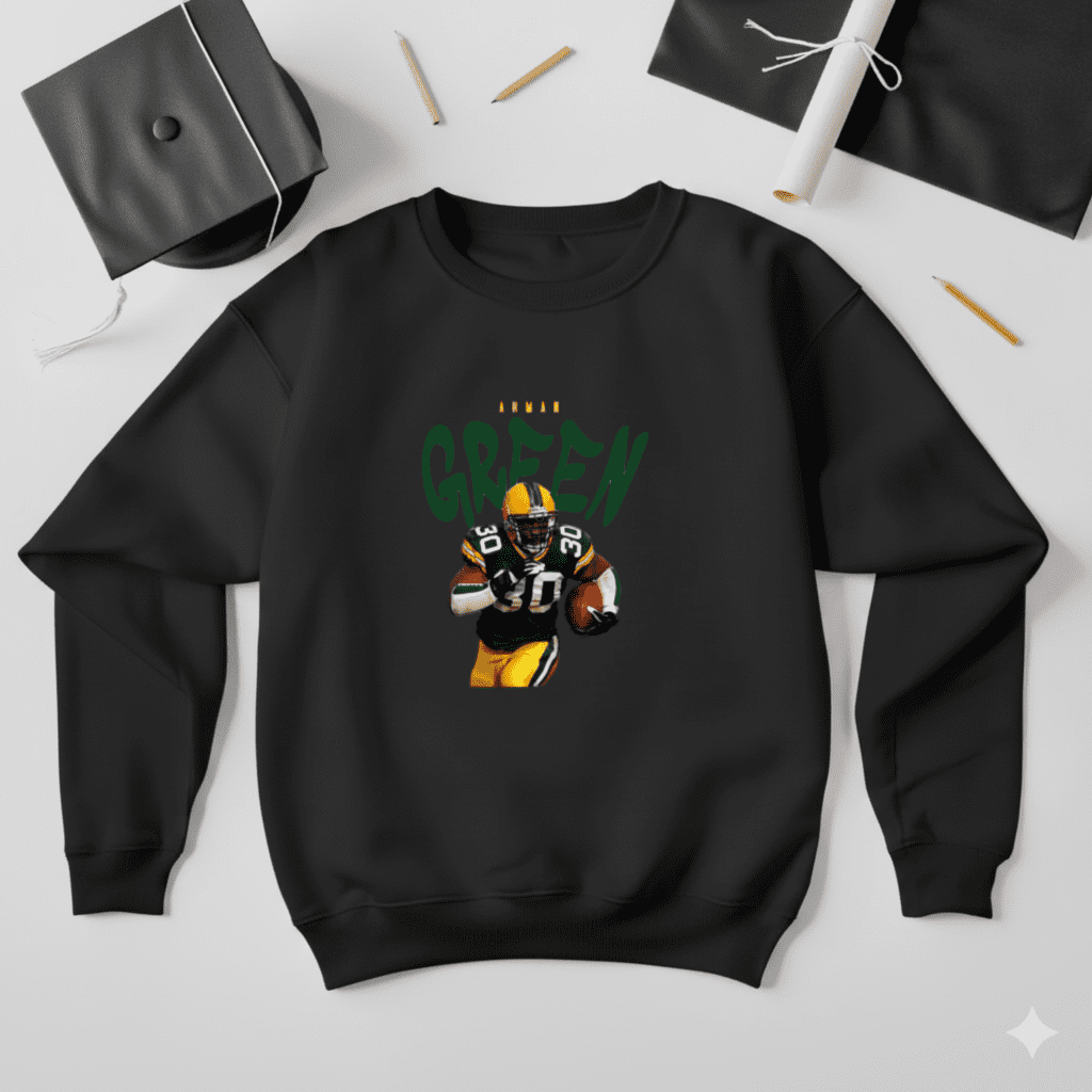 Ahman Green Classic Football Legend Player Vintage Art Sweatshirt, up ...