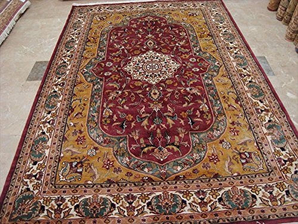 Ahmedani Linen Love Medallion Floral Oriental Home Decor Area Rug Hand ...