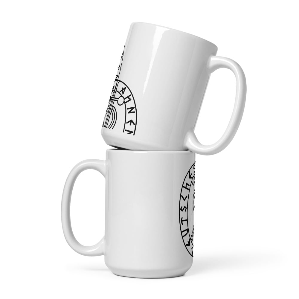 Ahnenerbe Pagan Runes Sword Norse Nordic WW2 German Younger Futhark Mug ...