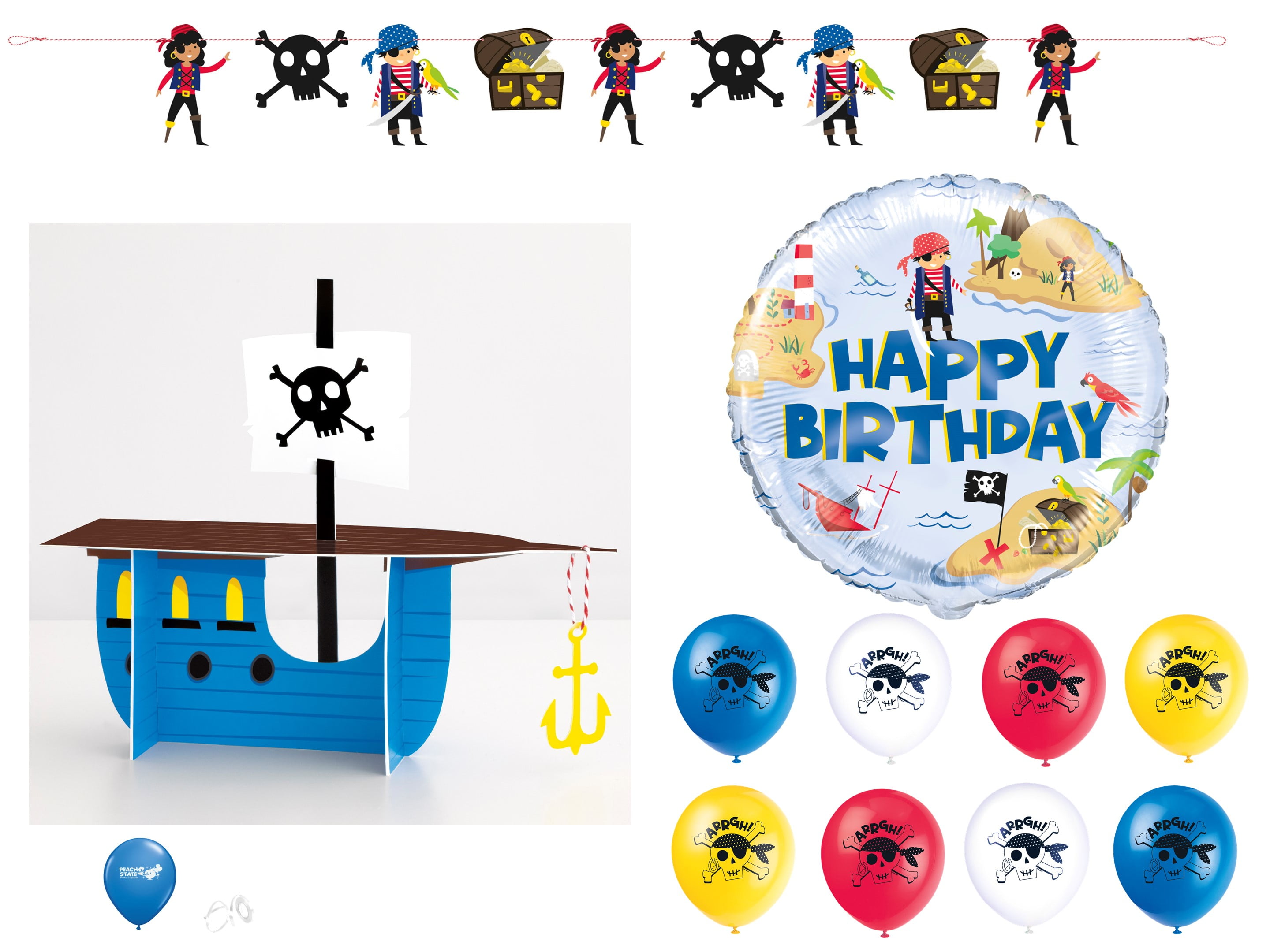 Ahoy Pirate Birthday Party Supplies | Ahoy Pirate Decorations | Ahoy ...