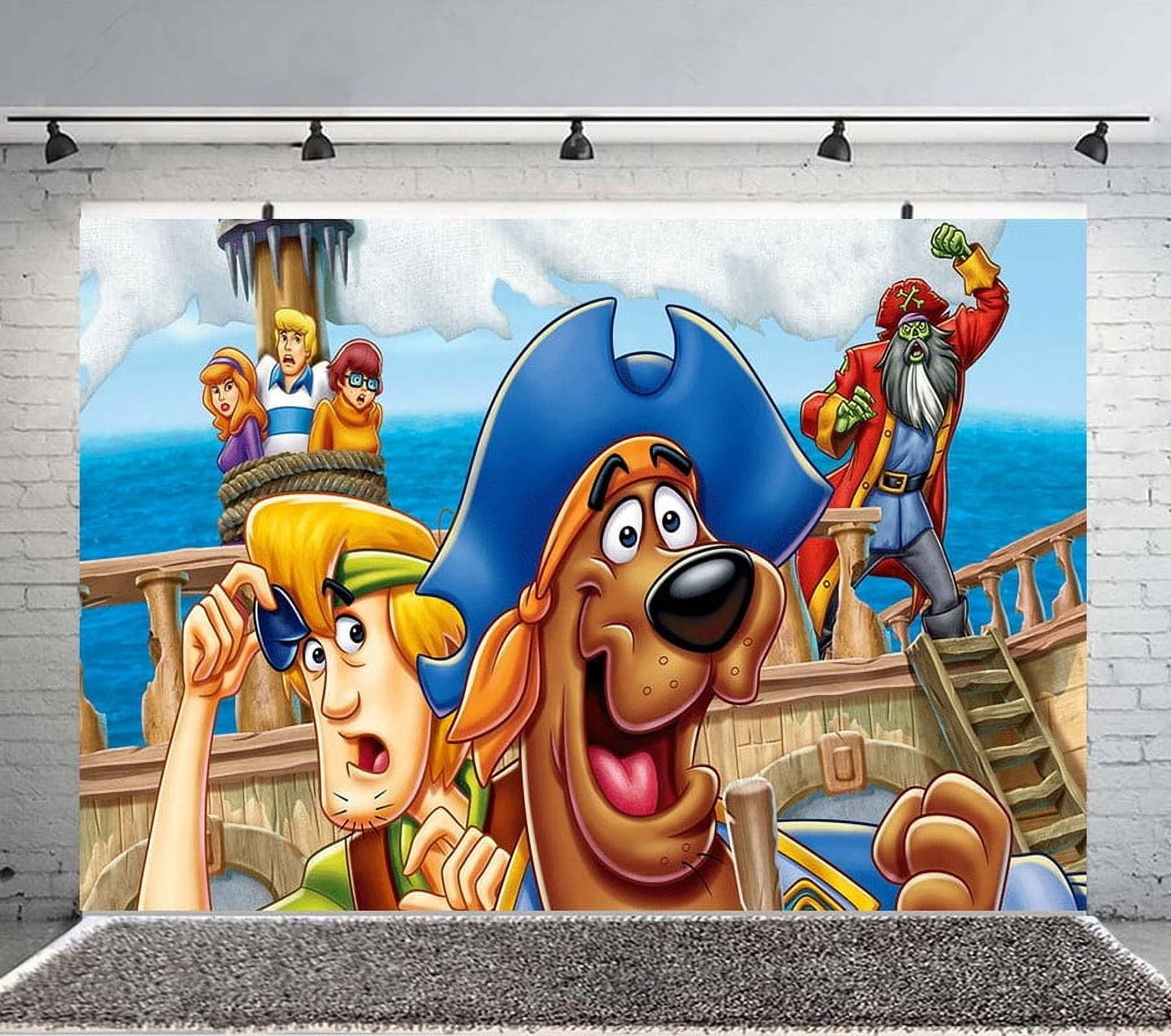 Ahoy Pirates Backdrop Banner Party Supplies Poster Movie Theme ...