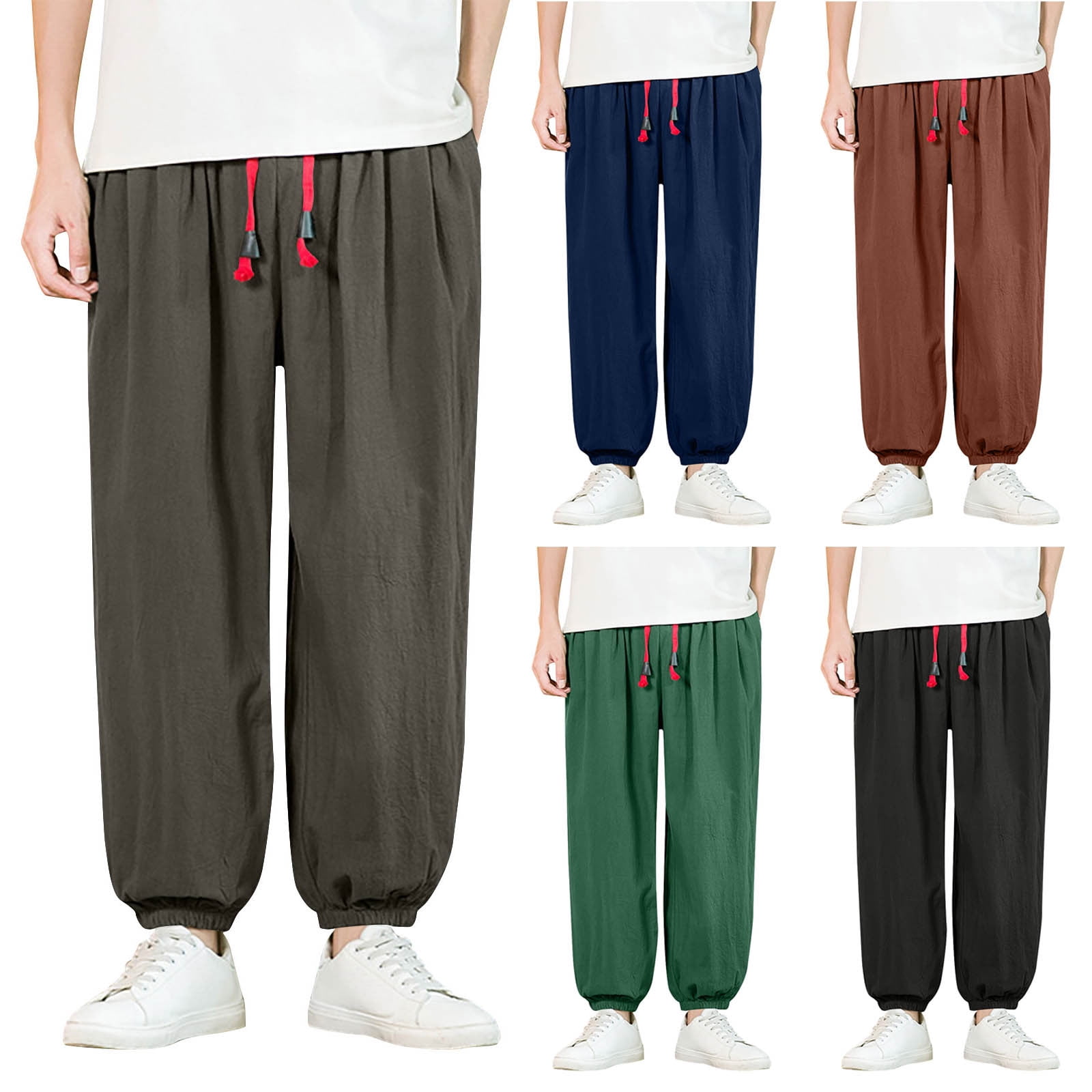 Ahuyic Mens Sweatpants,Sweatpants for Men Pants,Mens Casual Fashion ...