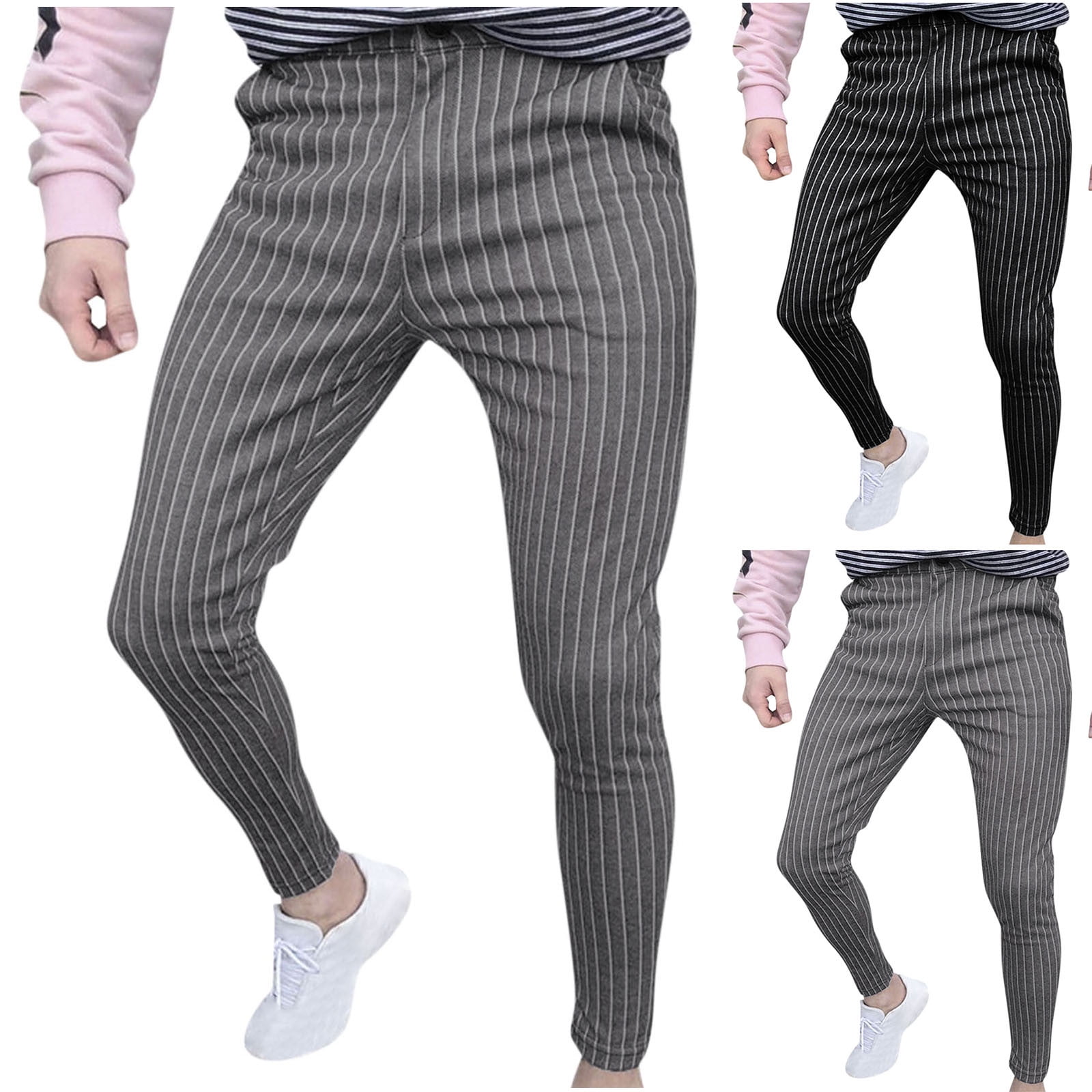 Ahuyic Mens Sweatpants,Sweatpants for Men Pants,Mens Casual Skinny ...