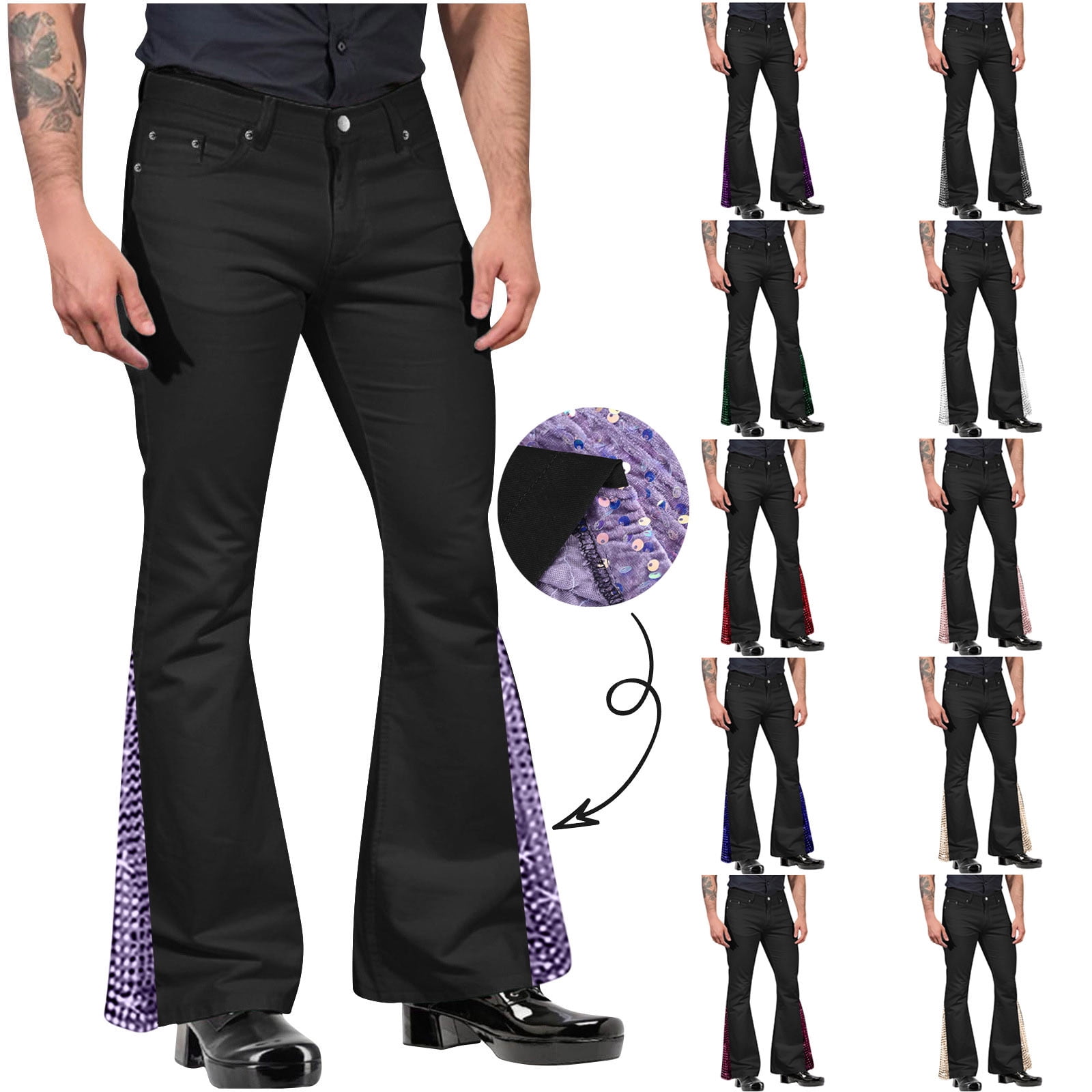 Ahuyic Mens Sweatpants,Sweatpants for Men Pants,Mens Dancing Party ...