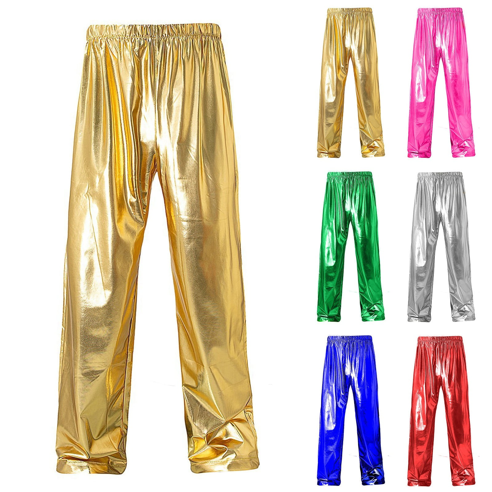 Ahuyic Mens Sweatpants,Sweatpants for Men Pants,Mens Metal Shining ...