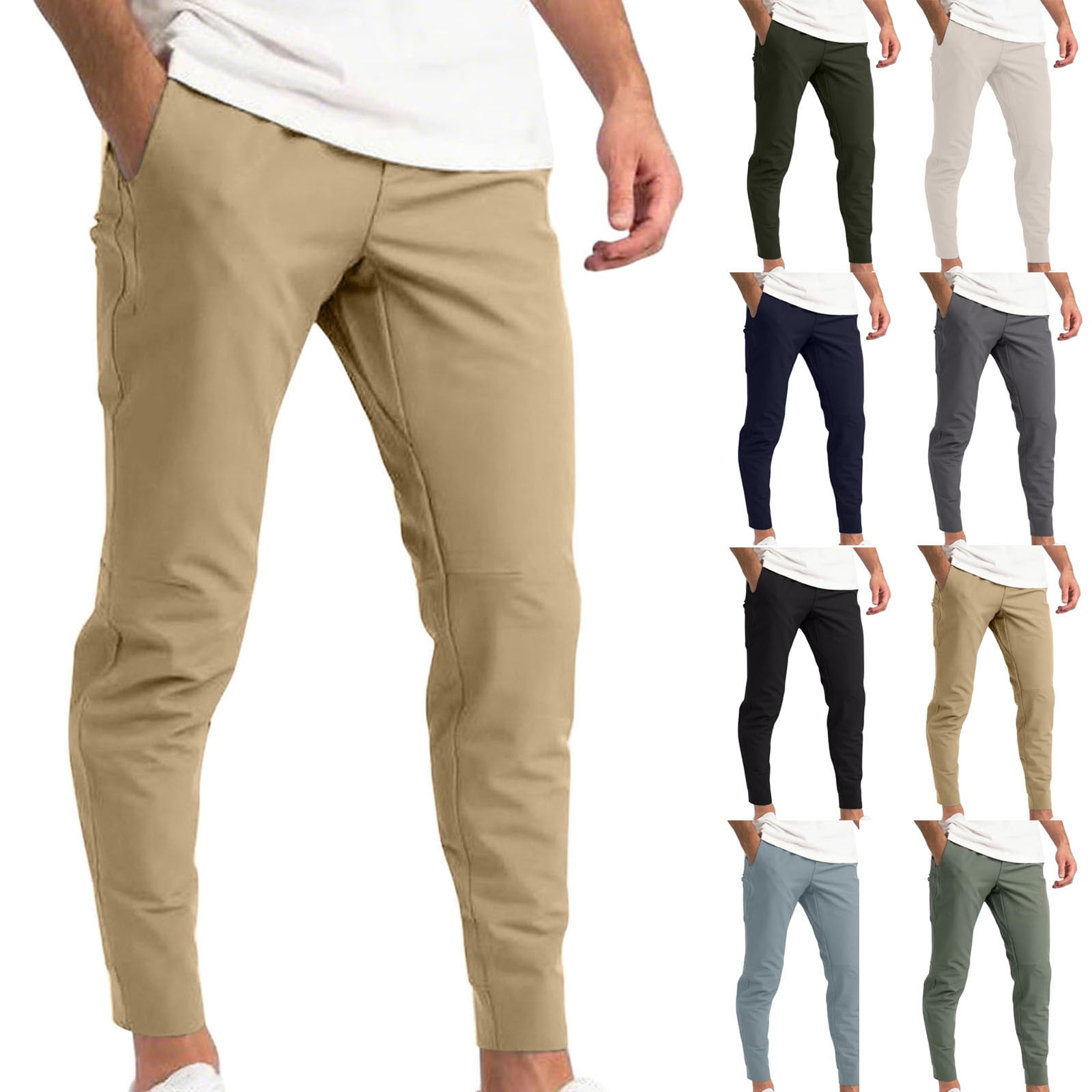 Ahuyic Mens Sweatpants,Sweatpants for Men Pants,Mens Solid Color ...
