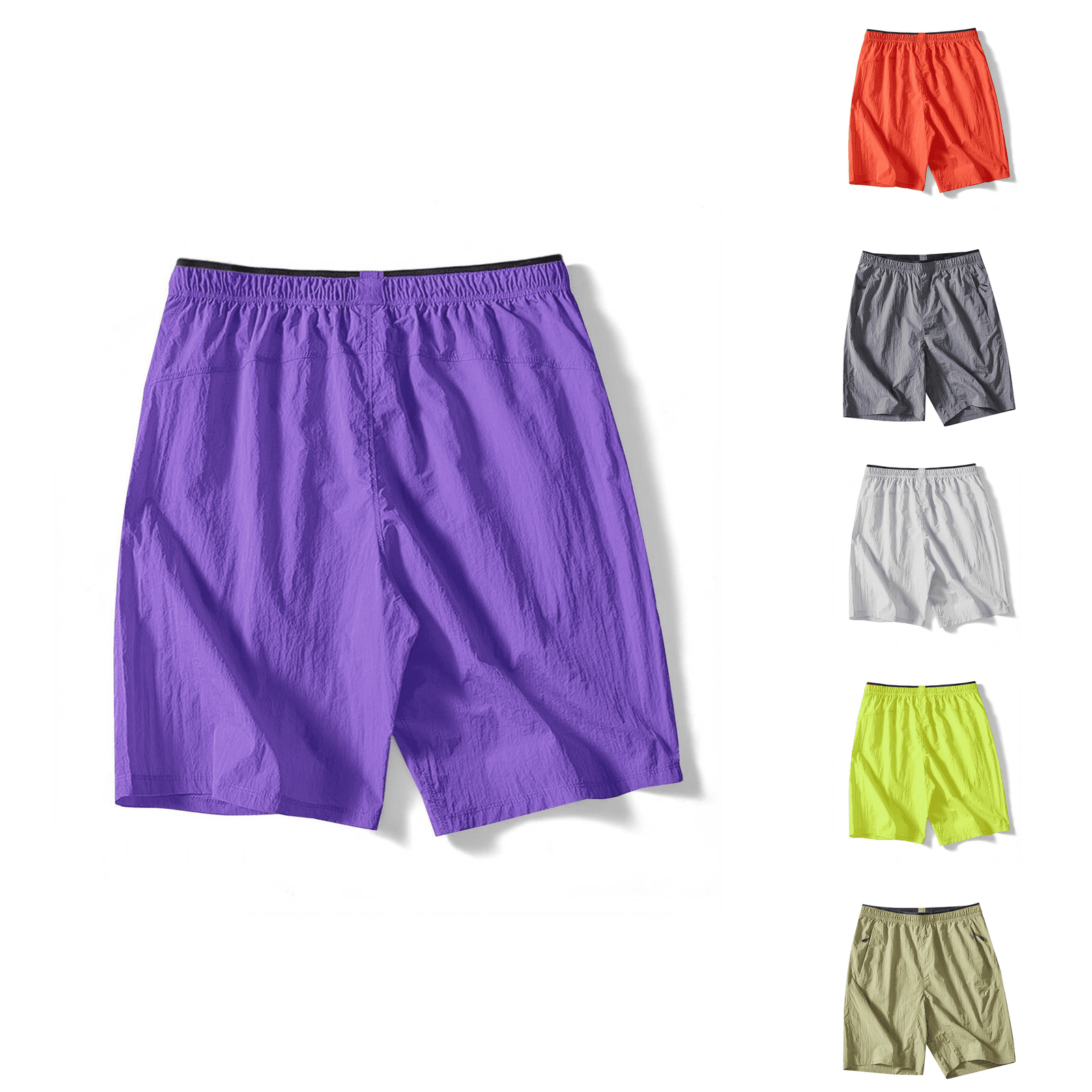 Ahuyic Plus Size Pants for Men,Mens Pants,Man Solid-Color Loose Casual ...