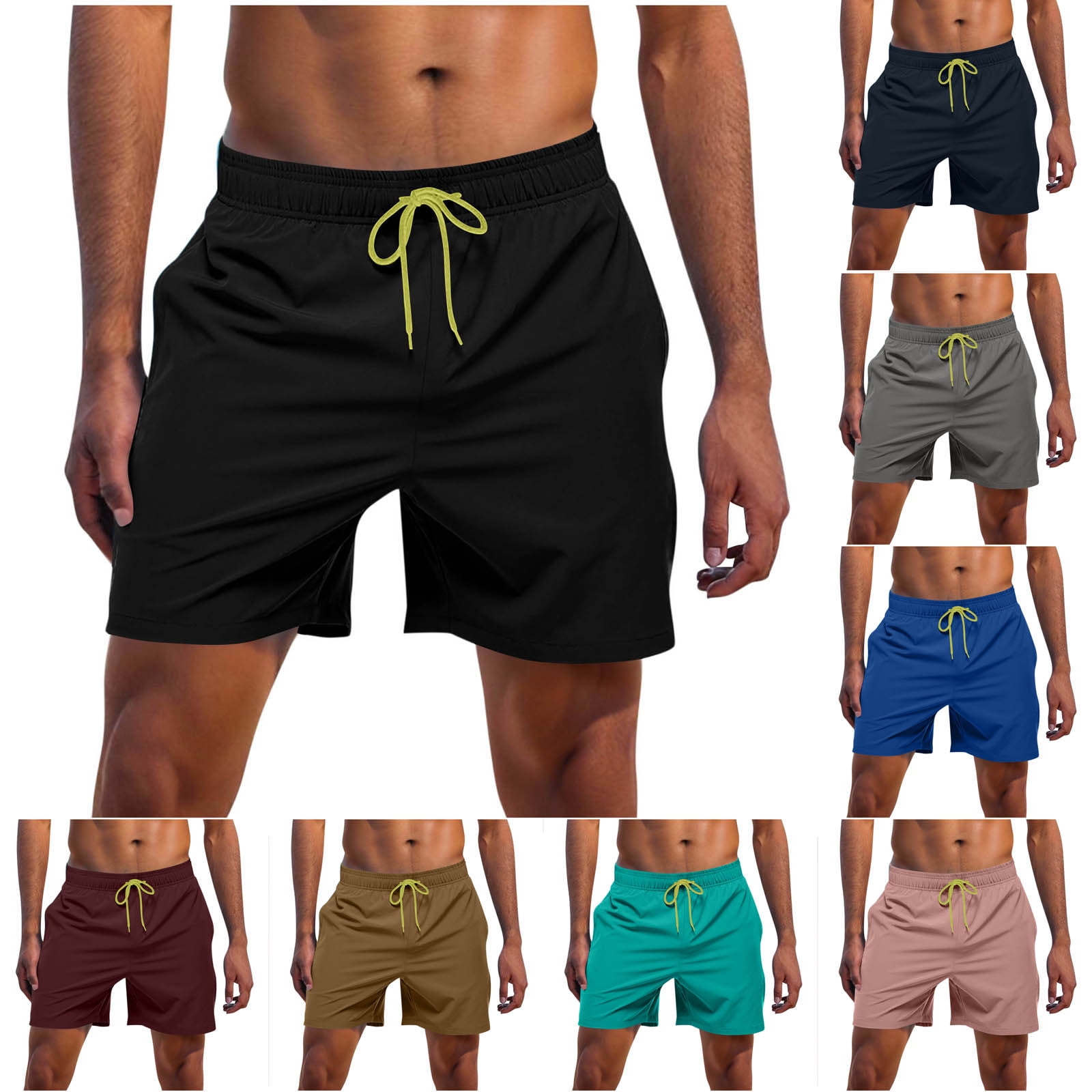 Ahuyic Plus Size Pants for Men,Mens Pants,Mens Casual Fashion Solid ...