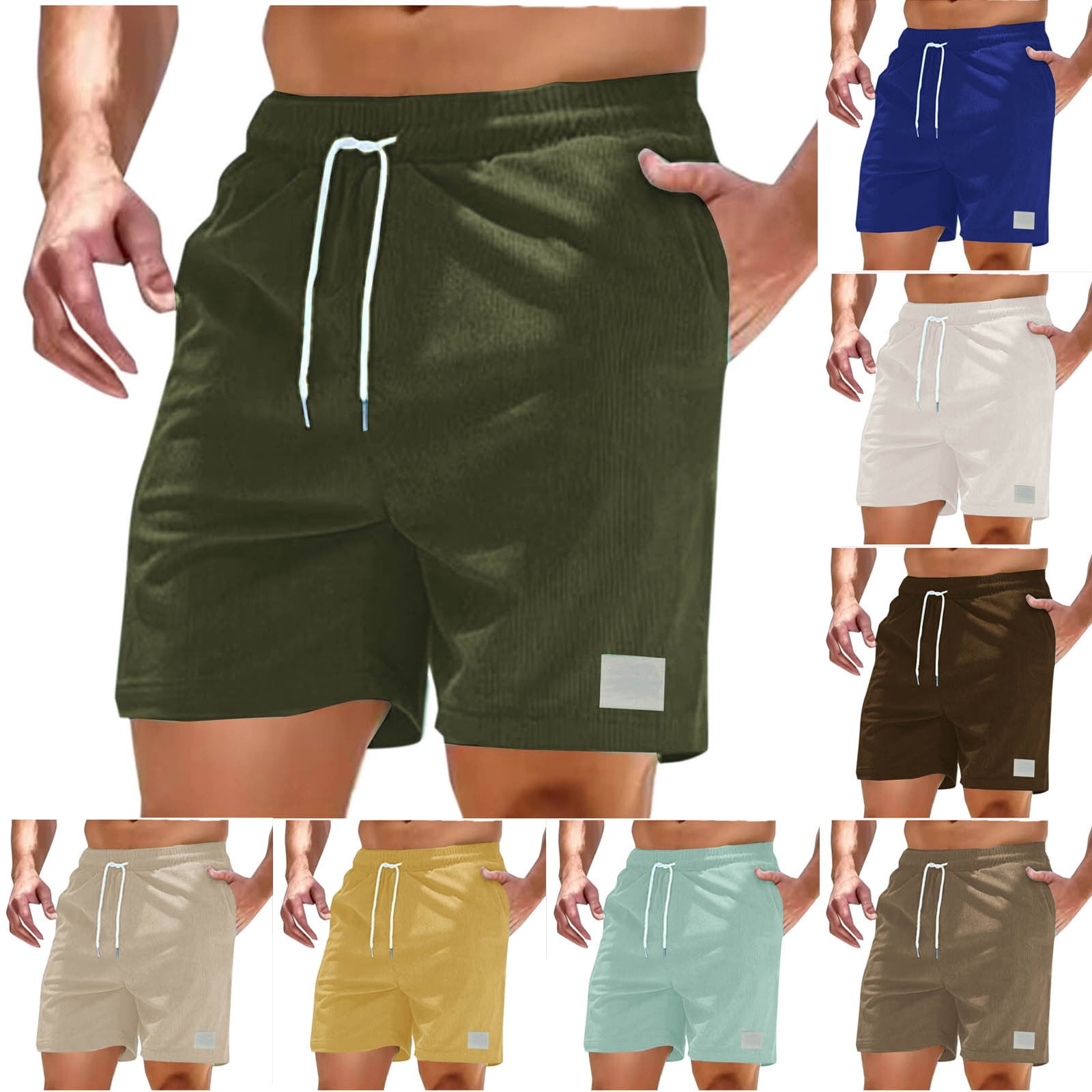Ahuyic Plus Size Pants for Men,Mens Pants,Mens Casual Pocket Elastic ...