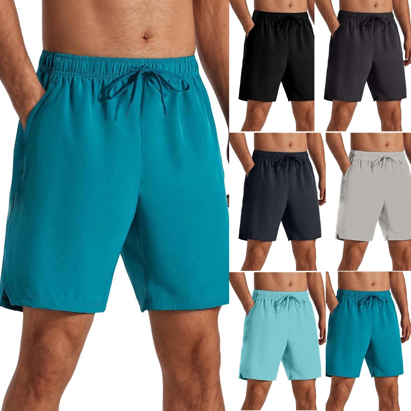 Ahuyic Plus Size Pants for Men,Mens Pants,Mens Casual Solid Pocket ...