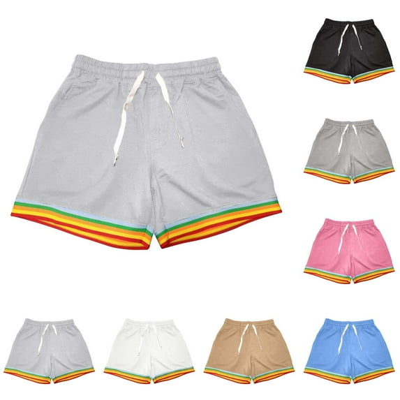 Ahuyic Plus Size Pants for Men,Mens Pants,Mens Solid Color Pockets Rope ...