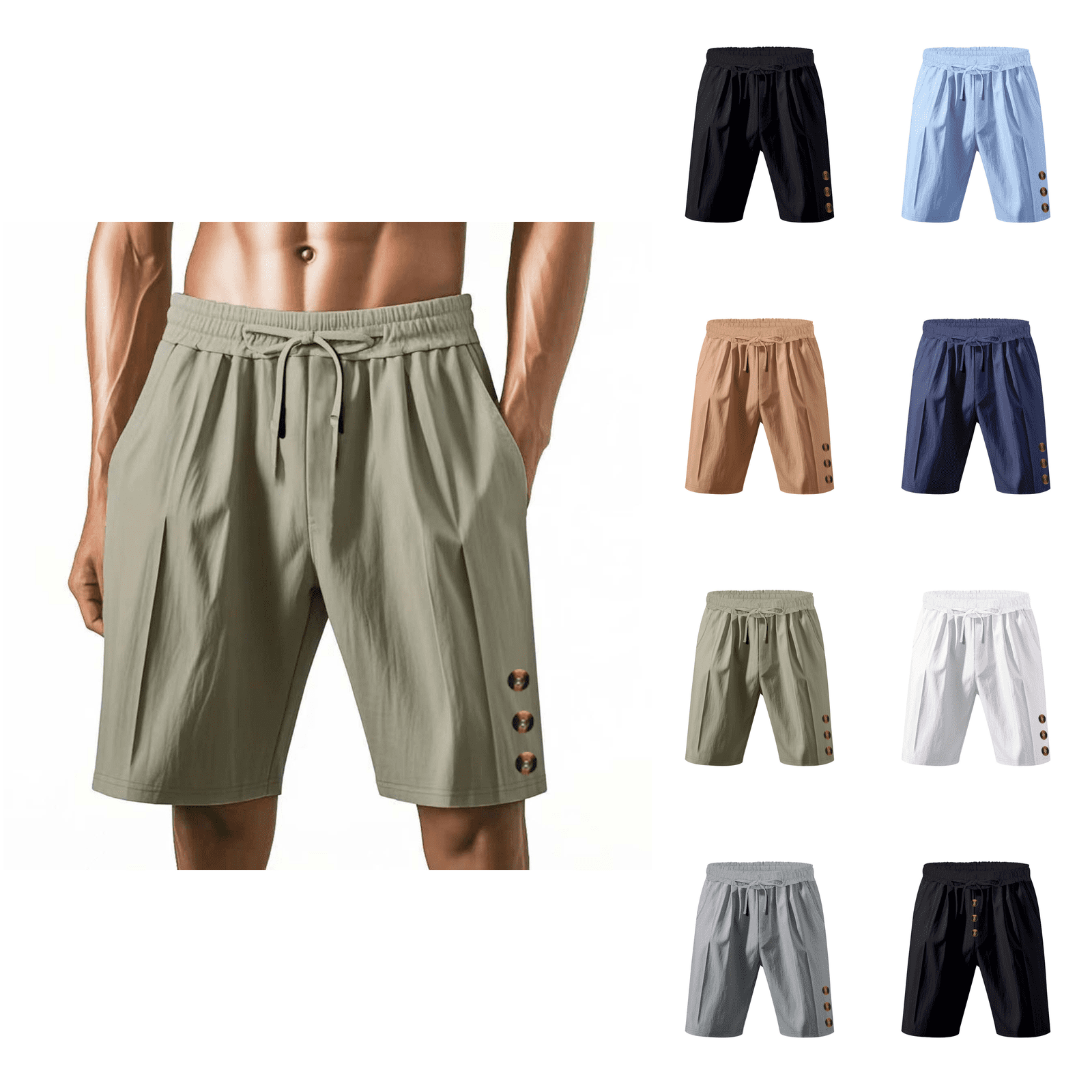 Ahuyic Plus Size Pants for Men,Mens Pants,Mens Versatile Fashion Solid ...