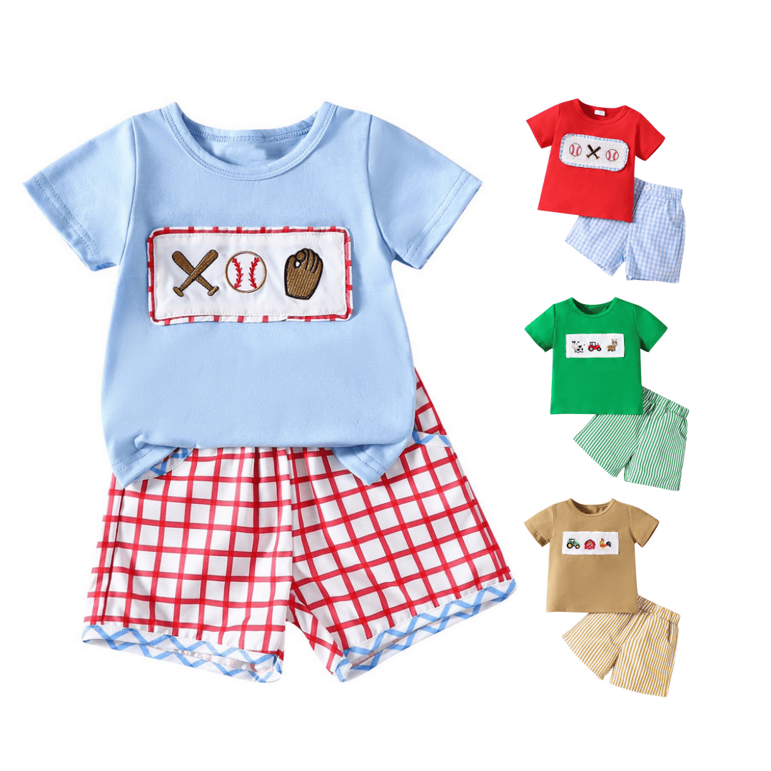 Ahuyic Summer Toddler Kids Casual Fashion Outfits Boys And Girls