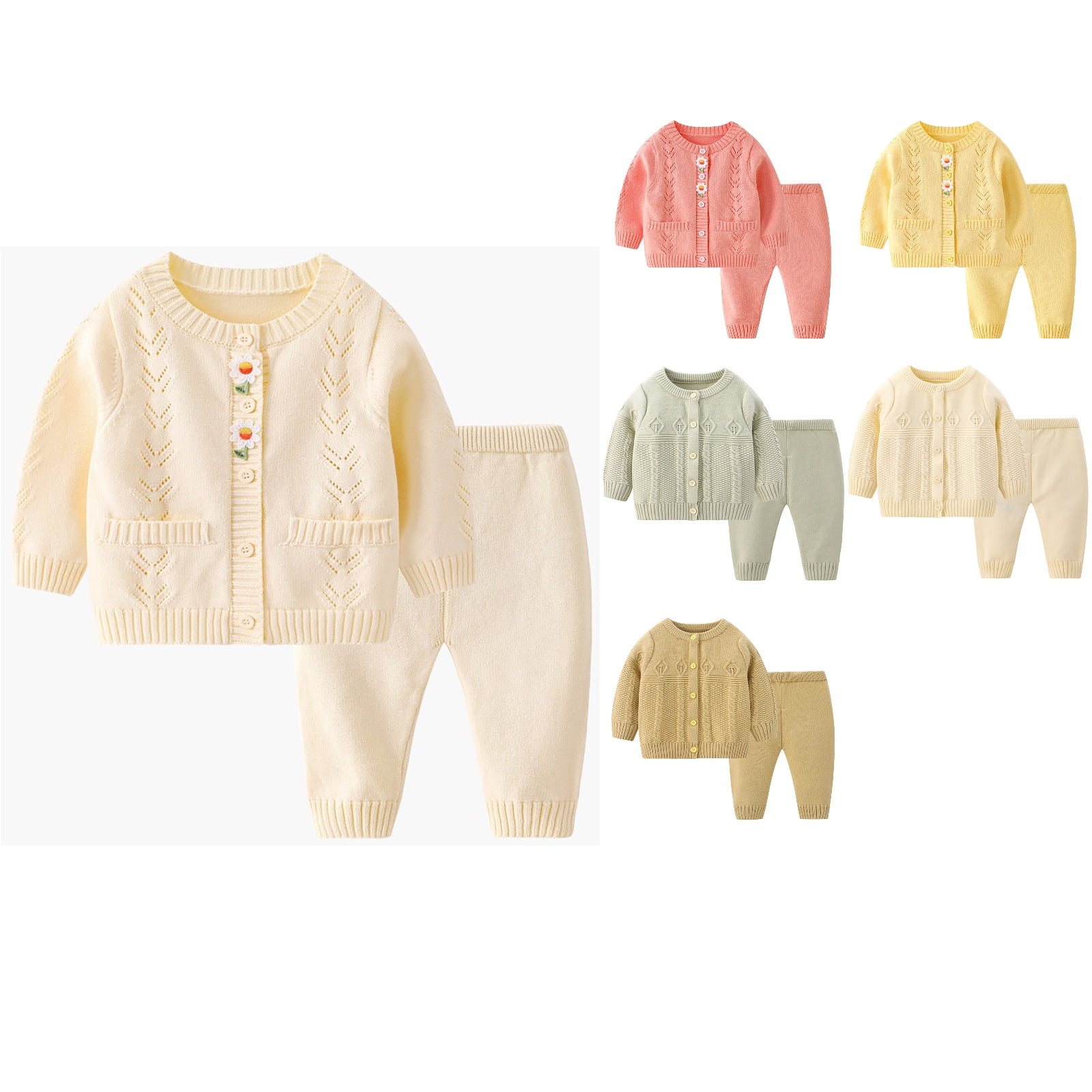 Ahuyic Toddler Kids Casual Fashion Outfits, Autumns And Winter Solid ...