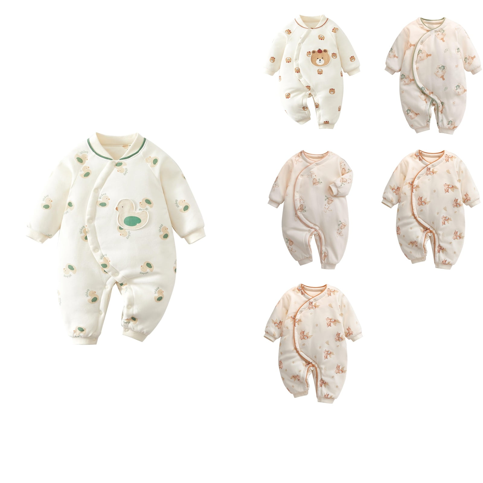 Ahuyic Toddler Kids Casual Rompers, Autumns And Winters Kids Long ...