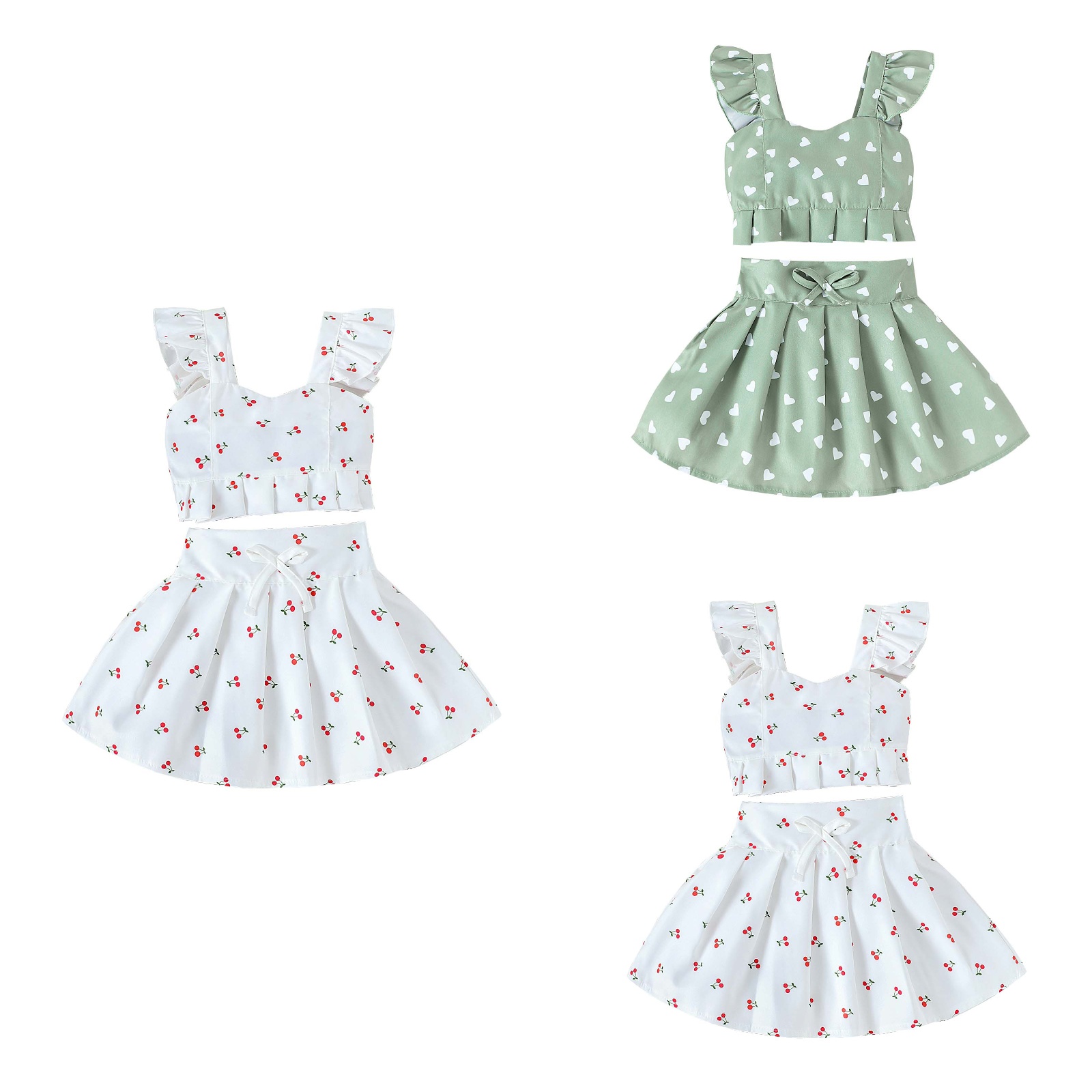 Ahuyic Summer Boys Girls 3 Piece Outfits,Toddler Kids Casual Clothing ...