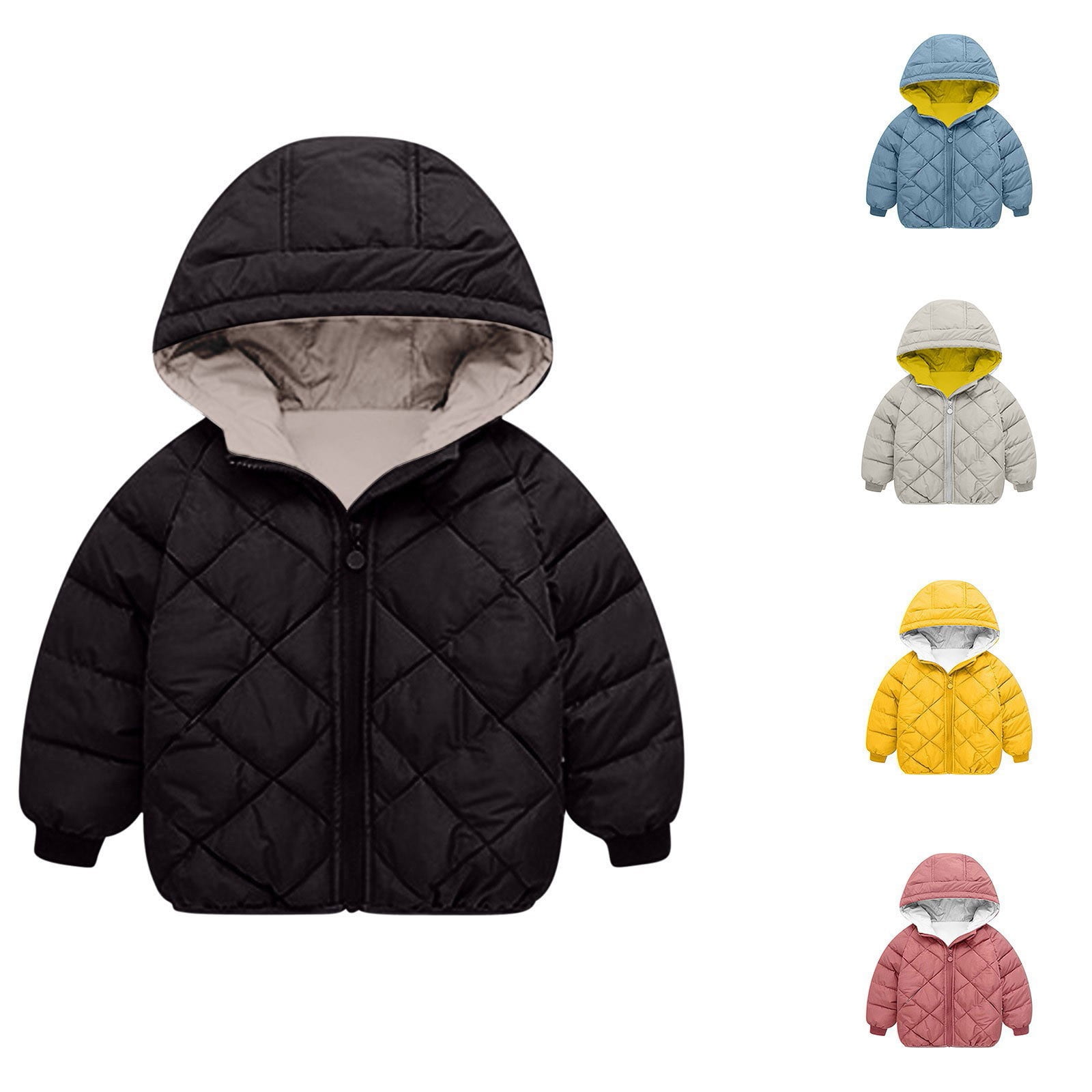 Ahuyic Toddler Kids Long Sleeved Coat, Fall And Winter Warm Coat For Kids, Boys' Thick Coat With ...
