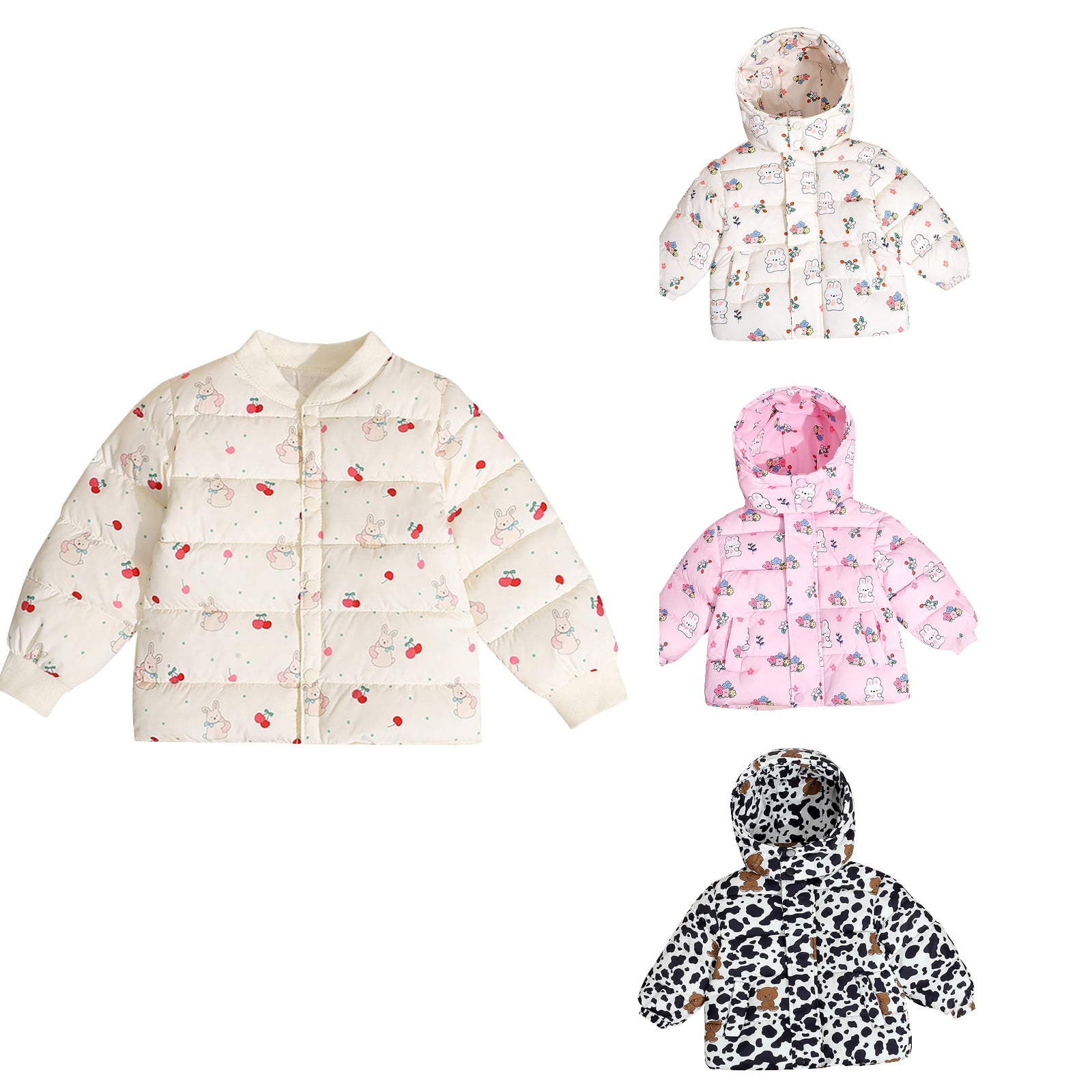 Ahuyic Toddler Kids Long Sleeved Coat, Fall And Winter Warm Coat For Kids, Children's-padded ...