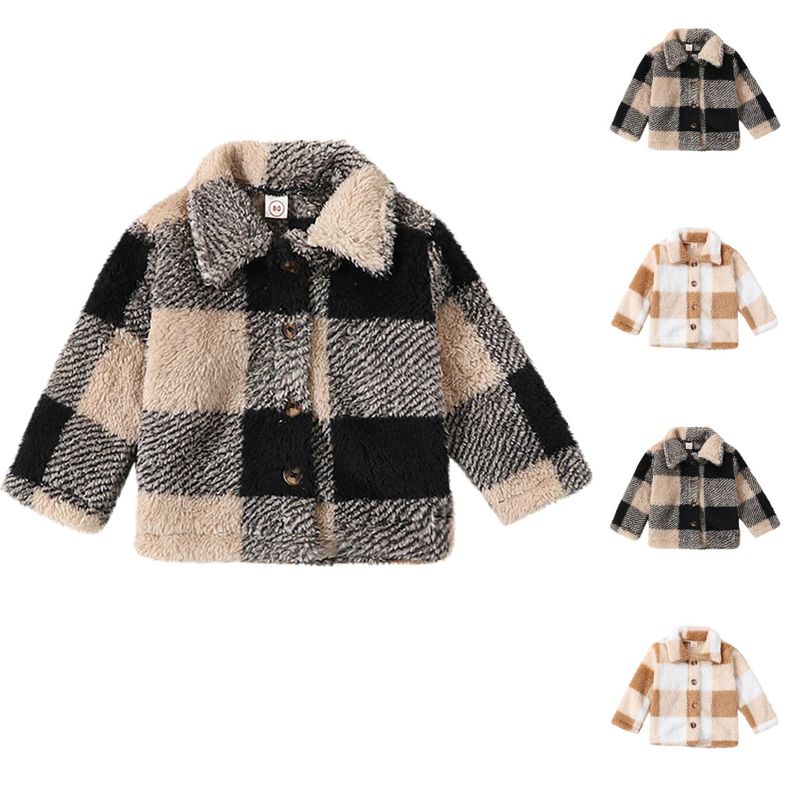 Ahuyic Toddler Kids Long Sleeved Jacket For Fall And Winter, Warm Coat For Kids, Childrens ...