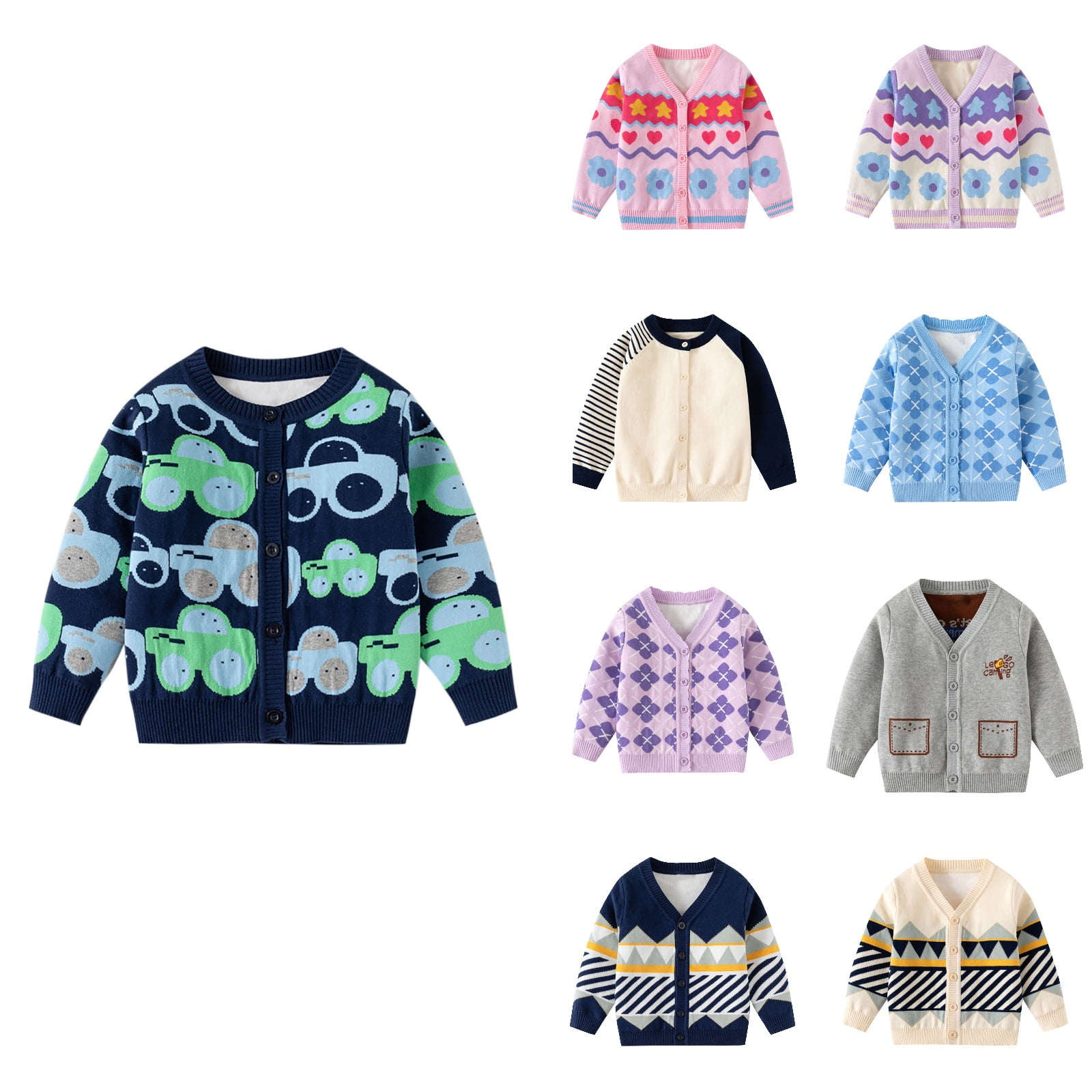 Ahuyic Toddler Kids Long Sleeved Jacket For Fall And Winter, Warm Coat For Kids, Fashion Casual ...