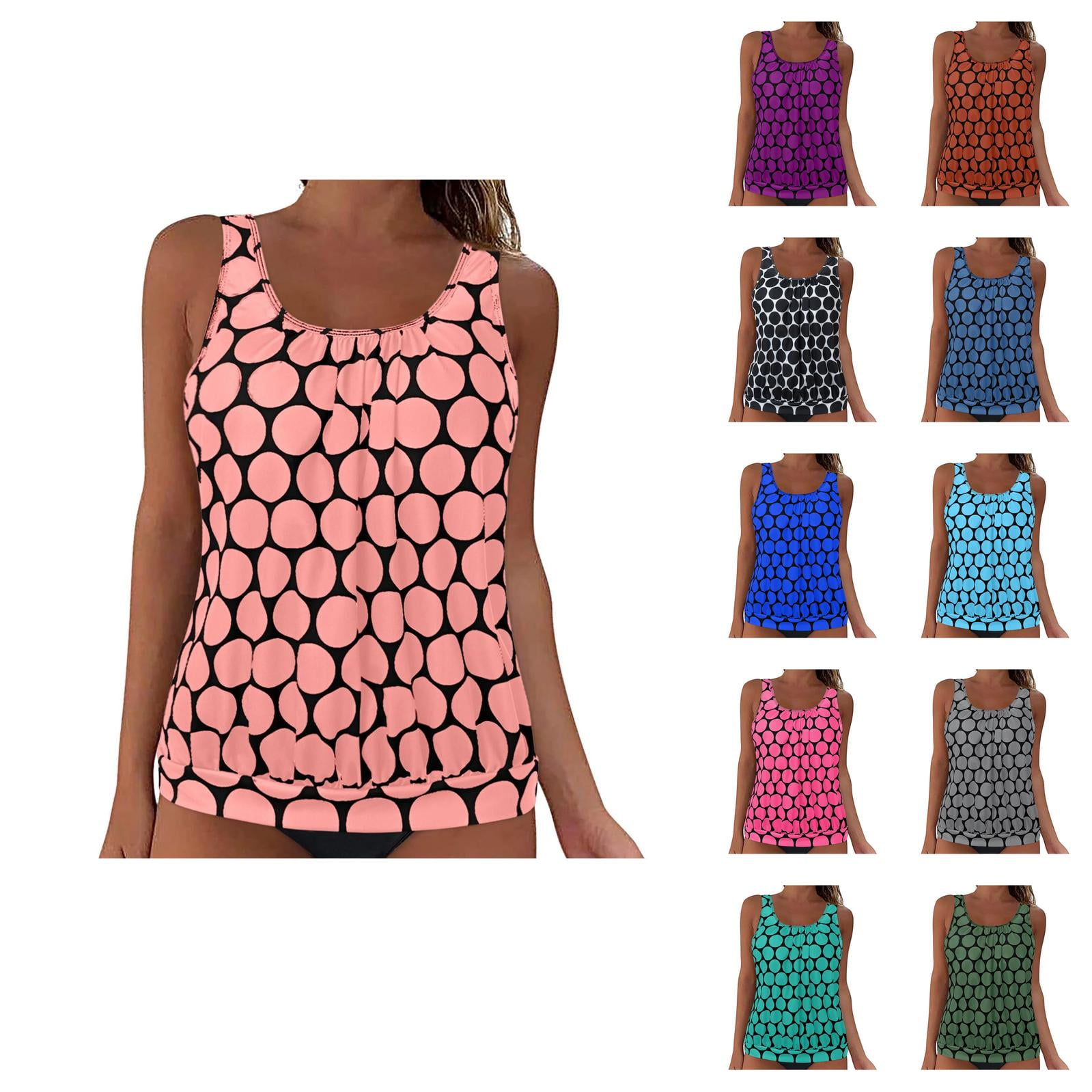 Ahuyic Womens Bikini,Fashion Womens Sleeveless Solid Bikini Swimsuit ...