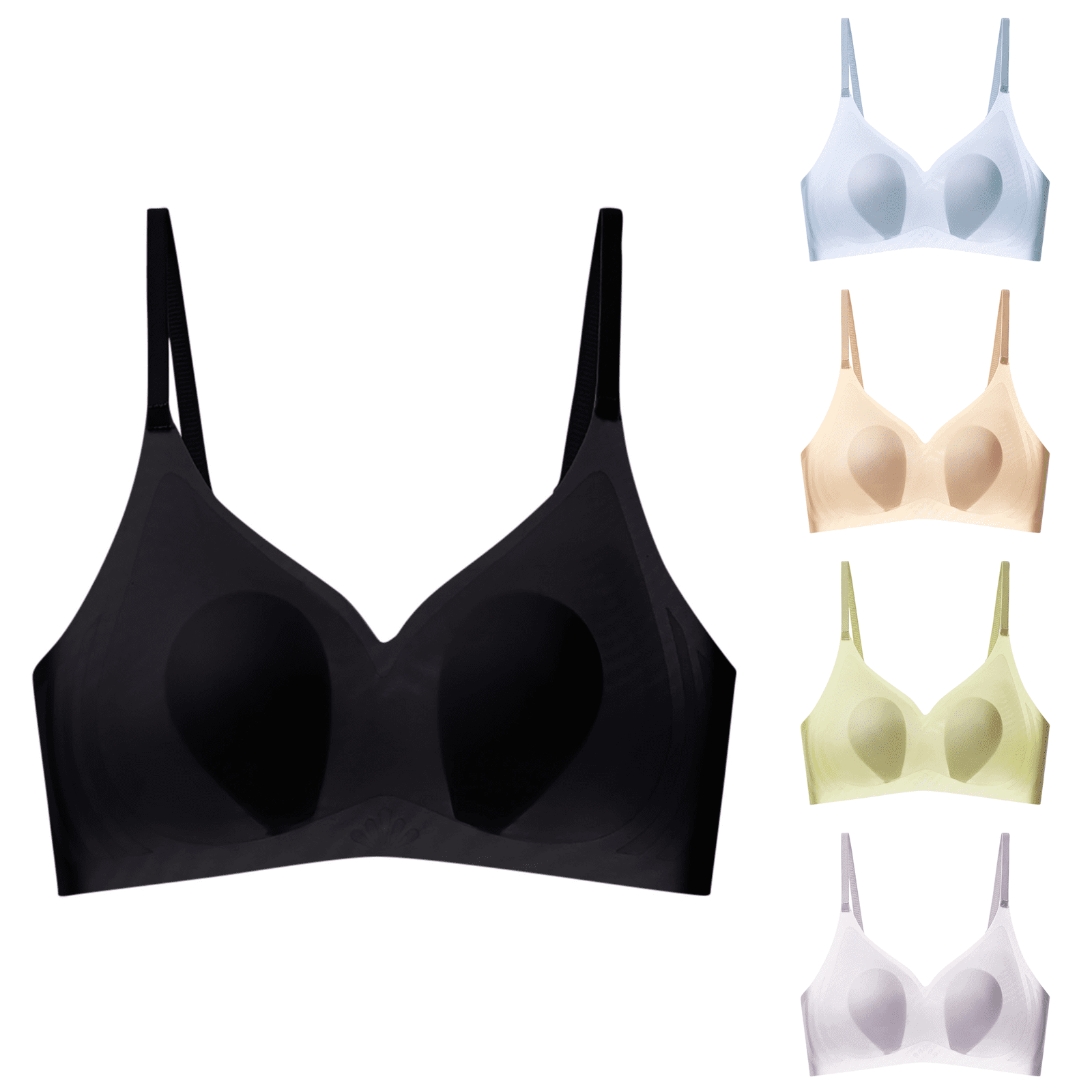 Ahuyic Womens Bra,Summer Plus Size Bra,Comfortable Without Steel Rings ...