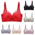Ahuyic Womens Bra,Summer Plus Size Bra,Fashion Womens Solid Color Steel ...