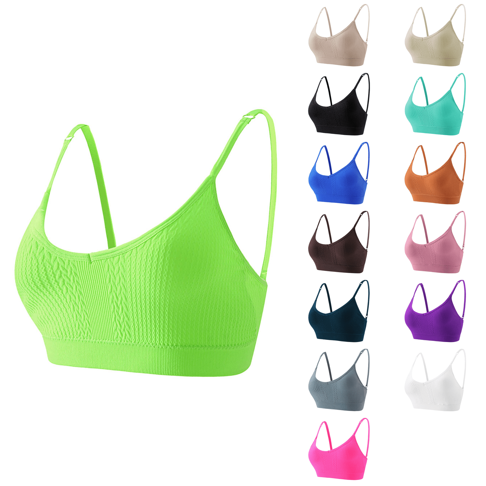 Ahuyic Womens Bra,Summer Plus Size Bra,Underwear For Womens Big Chest ...